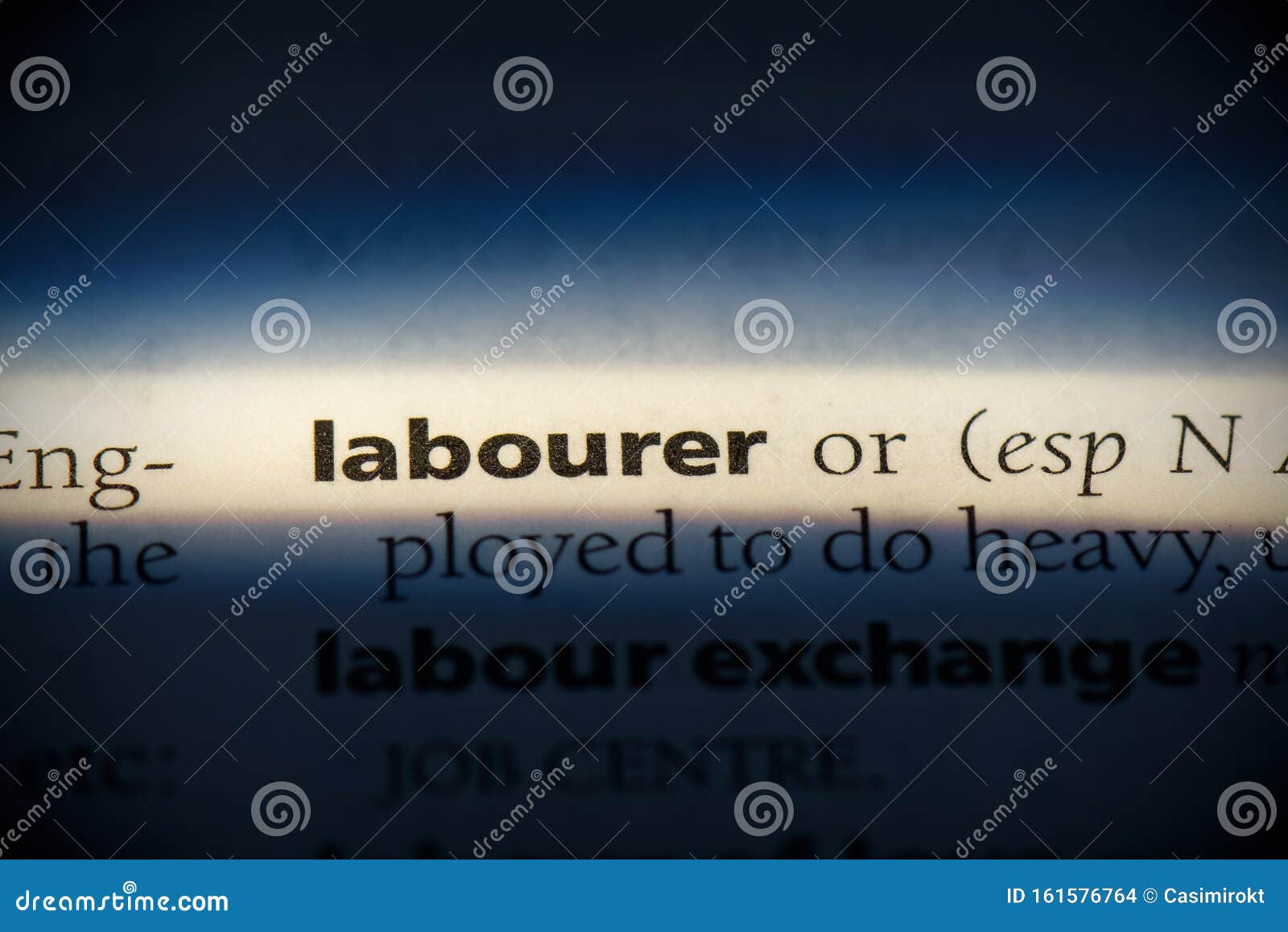 Labourer stock photo. Image of vocabulary, page, reference - 161576764