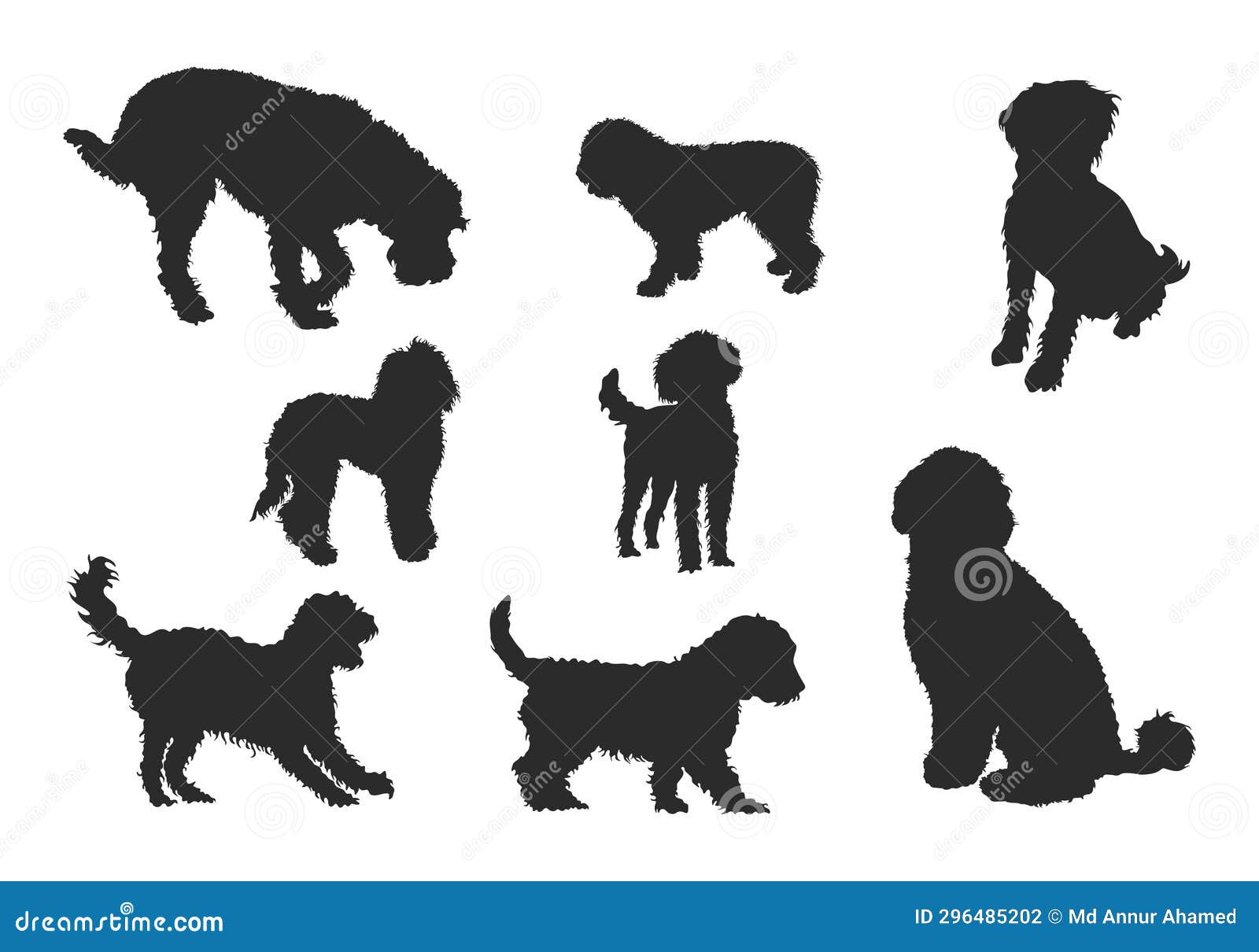 Labradoodle Silhouette, Labradoodle Dog Silhouette, Labradoodle Clipart ...