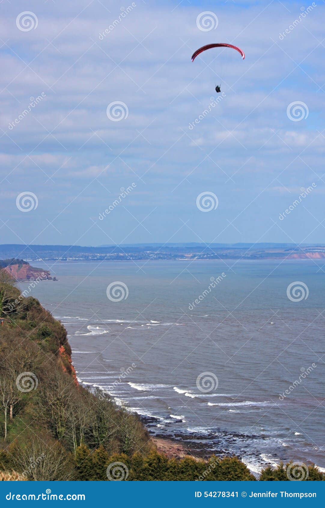 Labrador Bay, Devon stock image. Image of kite, coast - 54278341