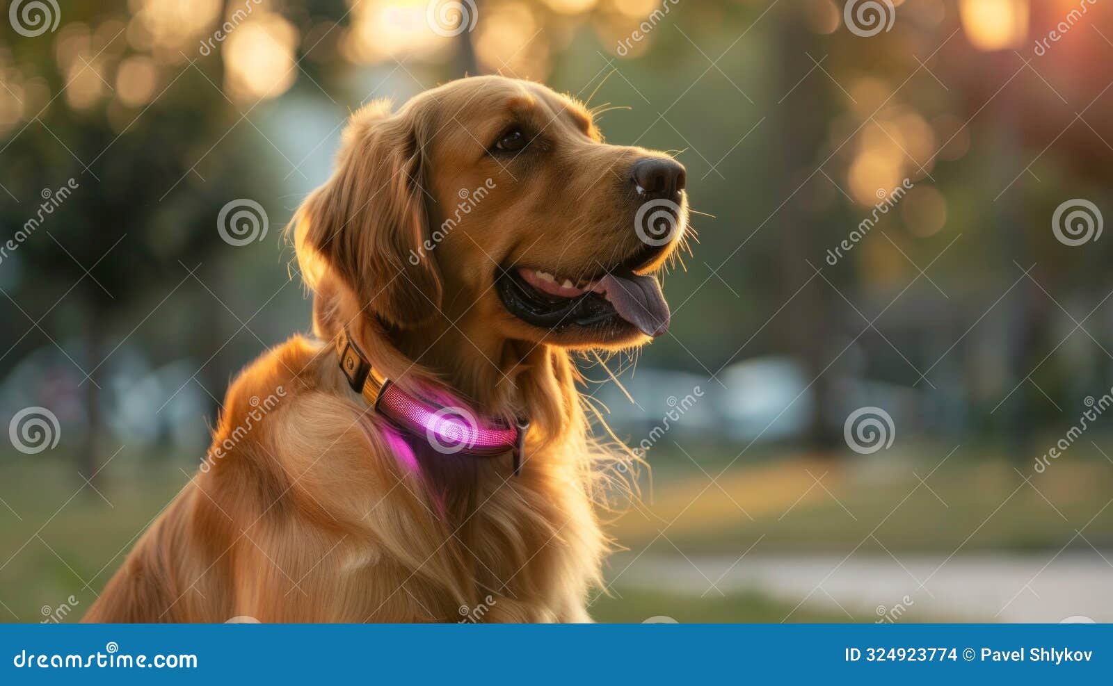 Labrador Dog with Digital Screen and GPS Modul Stock Photo - Image of ...