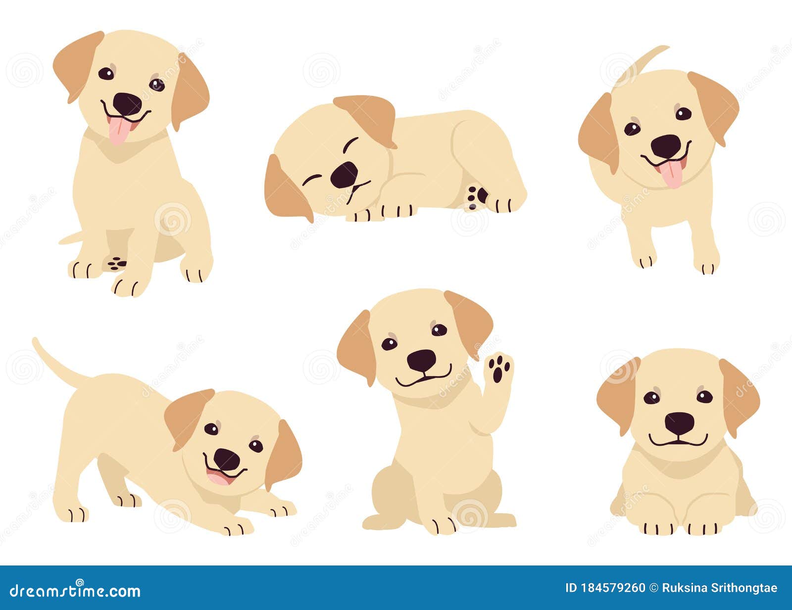 Labrador Retriever Dog Running Side View Continuous Line Drawing ...