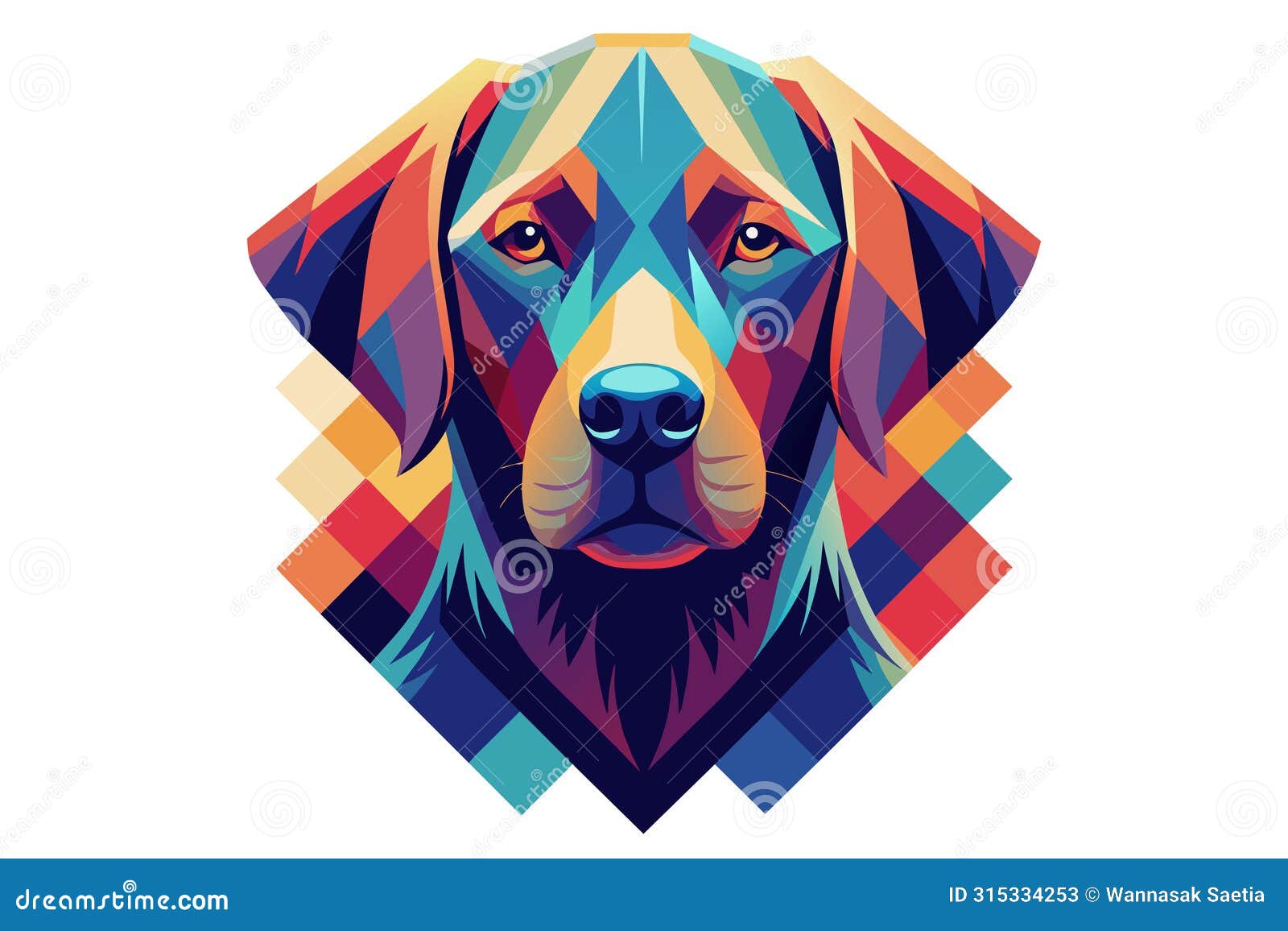 Labrador Retriever head stock vector. Illustration of sketch - 315334253