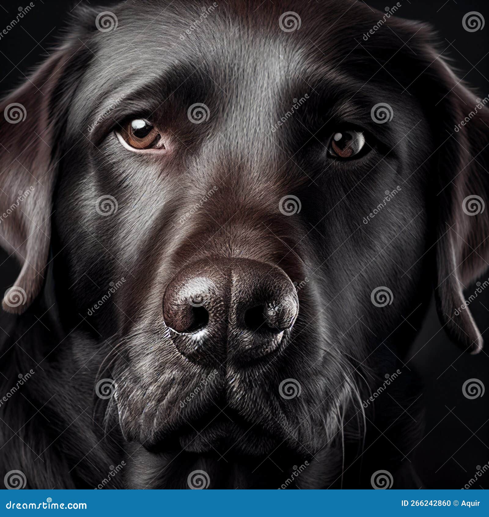 Labrador Retriever. Portrait of a Labrador Retriever Dog. Ai Generated ...