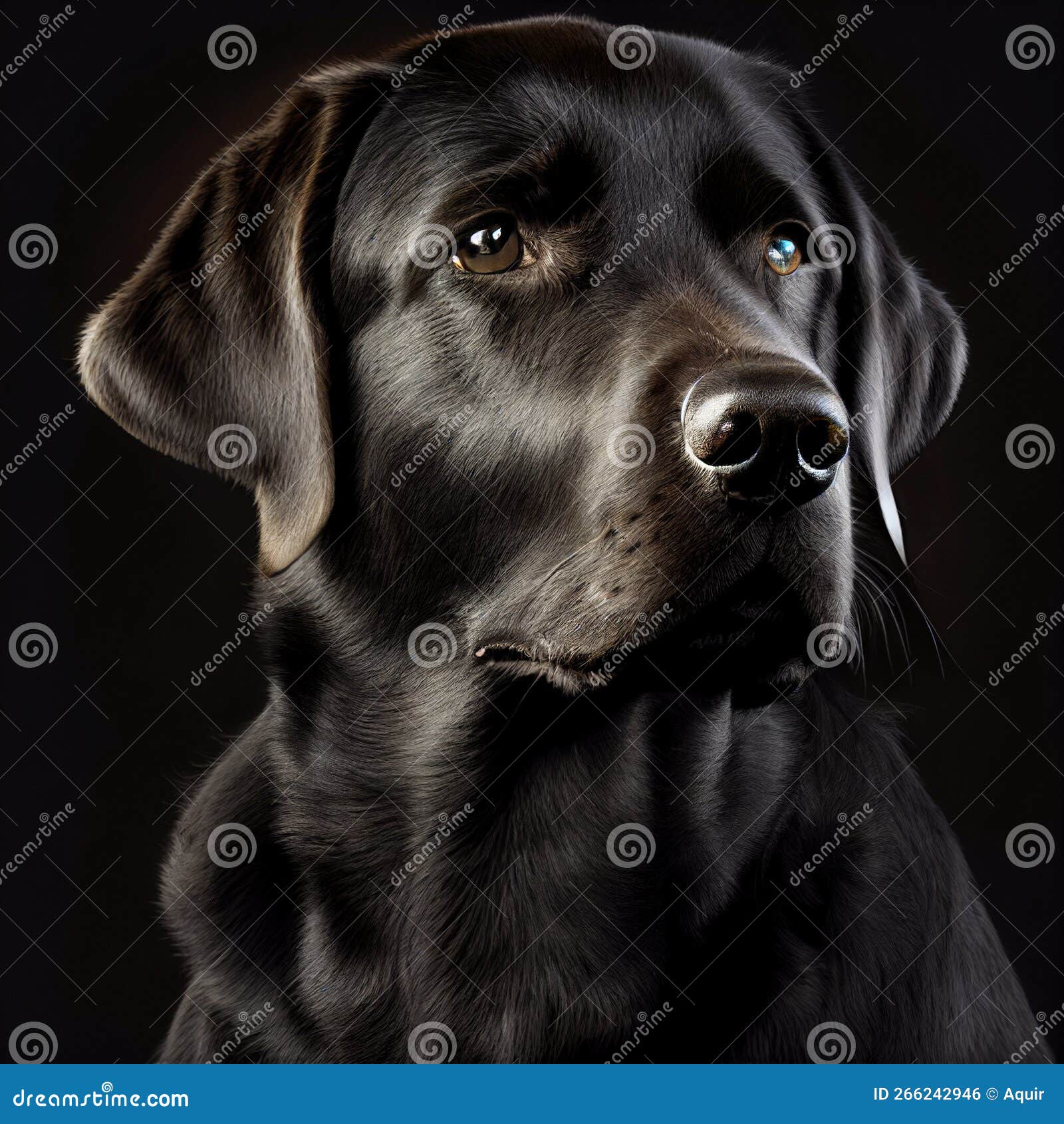 Labrador Retriever. Portrait of a Labrador Retriever Dog. Ai Generated ...