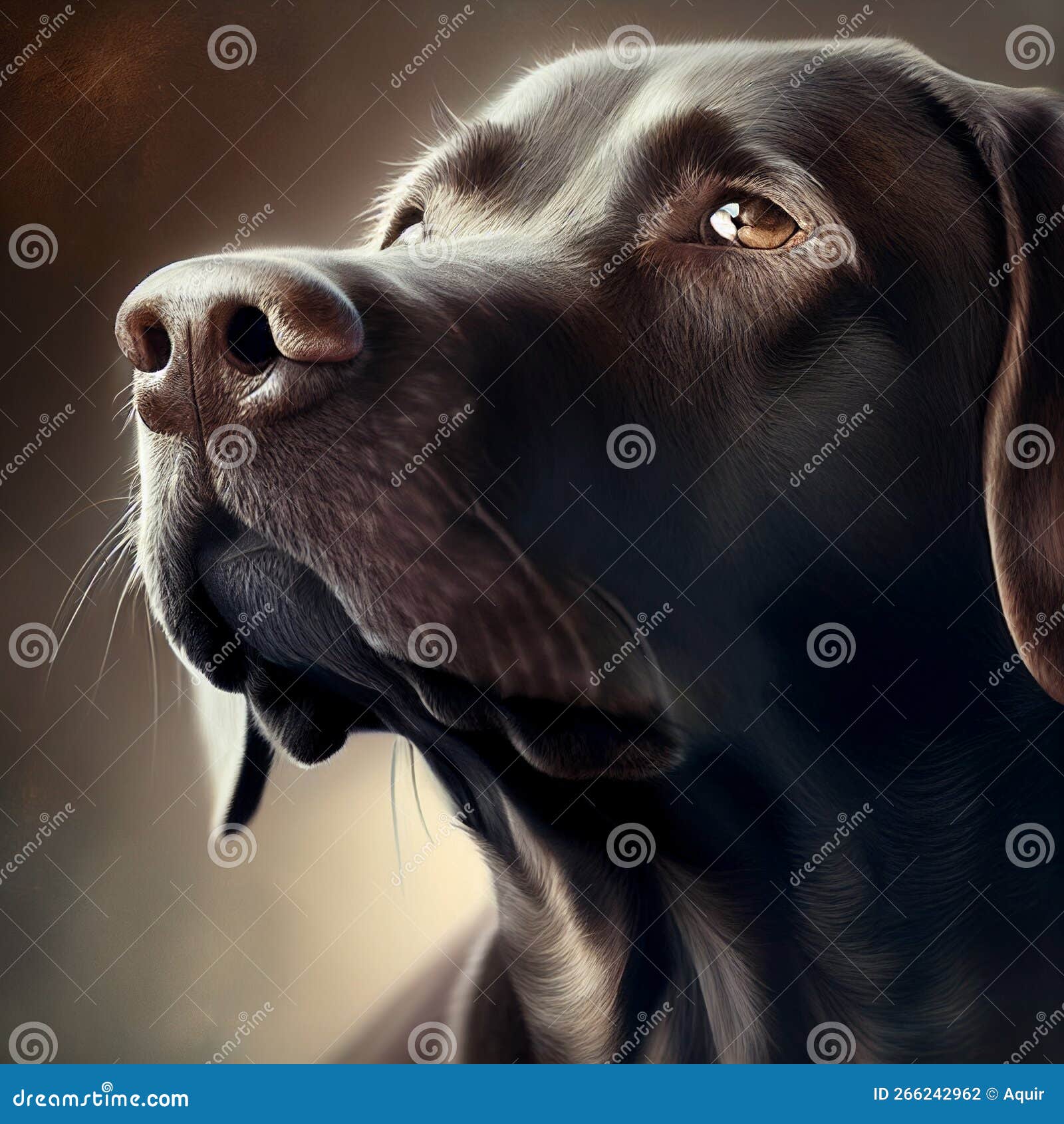 Labrador Retriever. Portrait of a Labrador Retriever Dog. Ai Generated ...