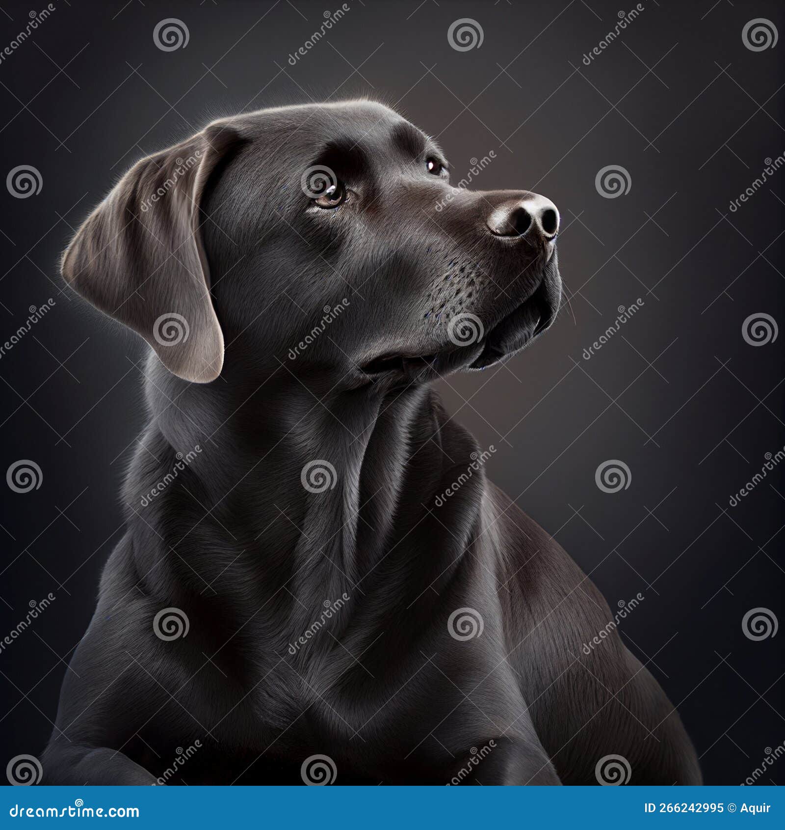 Labrador Retriever. Portrait of a Labrador Retriever Dog. Ai Generated ...
