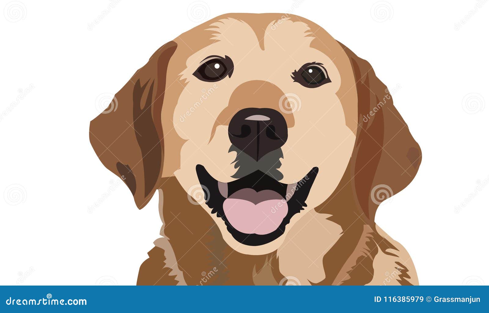 Labrador Vector Tracing Art Design Dog Portrait Stock Illustration ... Labrador Vector Tracing Art Design Dog Portrait Stock Illustration ...