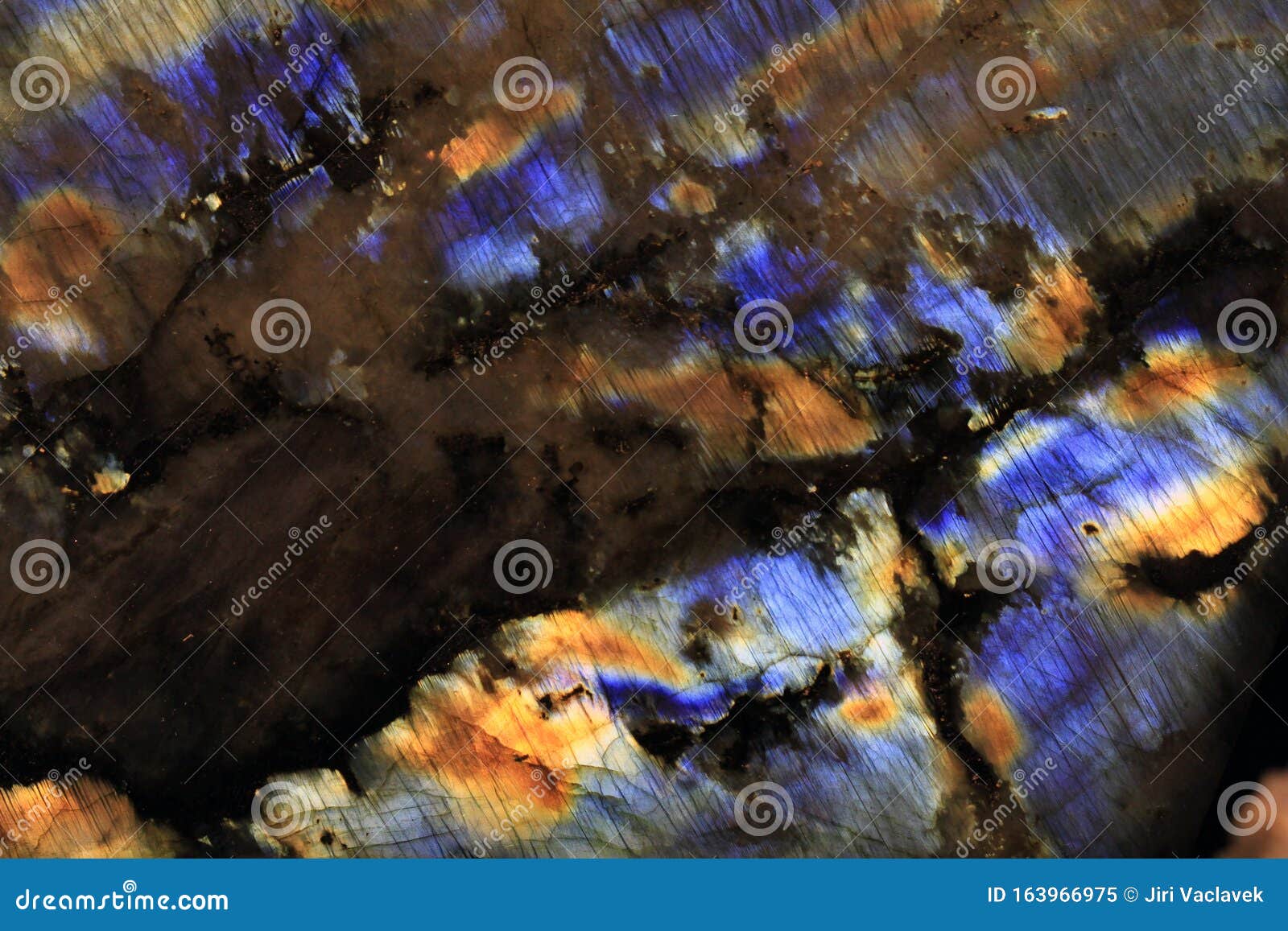 Labradorite Mineral Texture Stock Image - Image of blue, color: 163966975