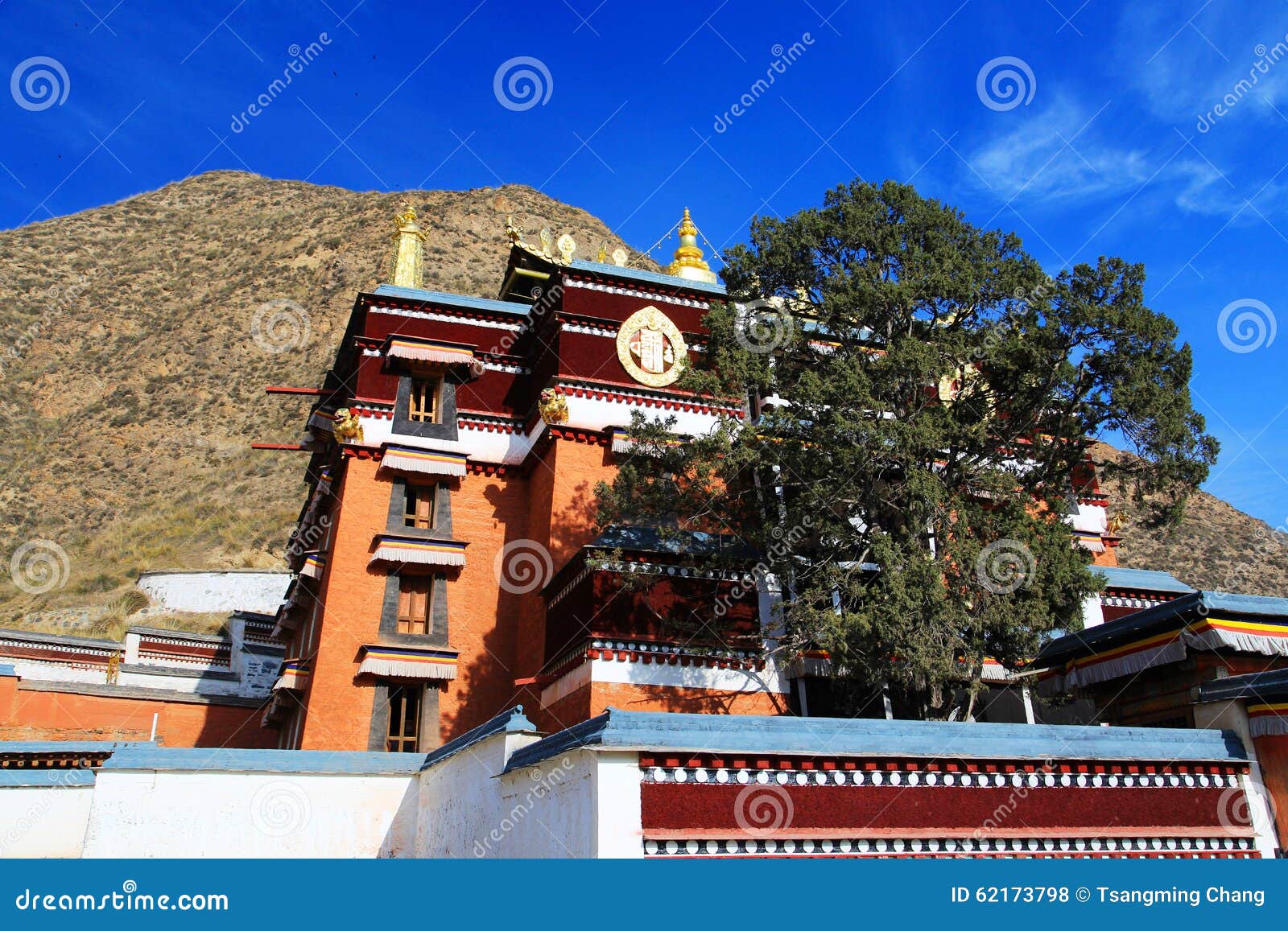 Labrang Lamasery Tybetański Buddyzm W Chiny Zdjęcie Stock - Obraz ...