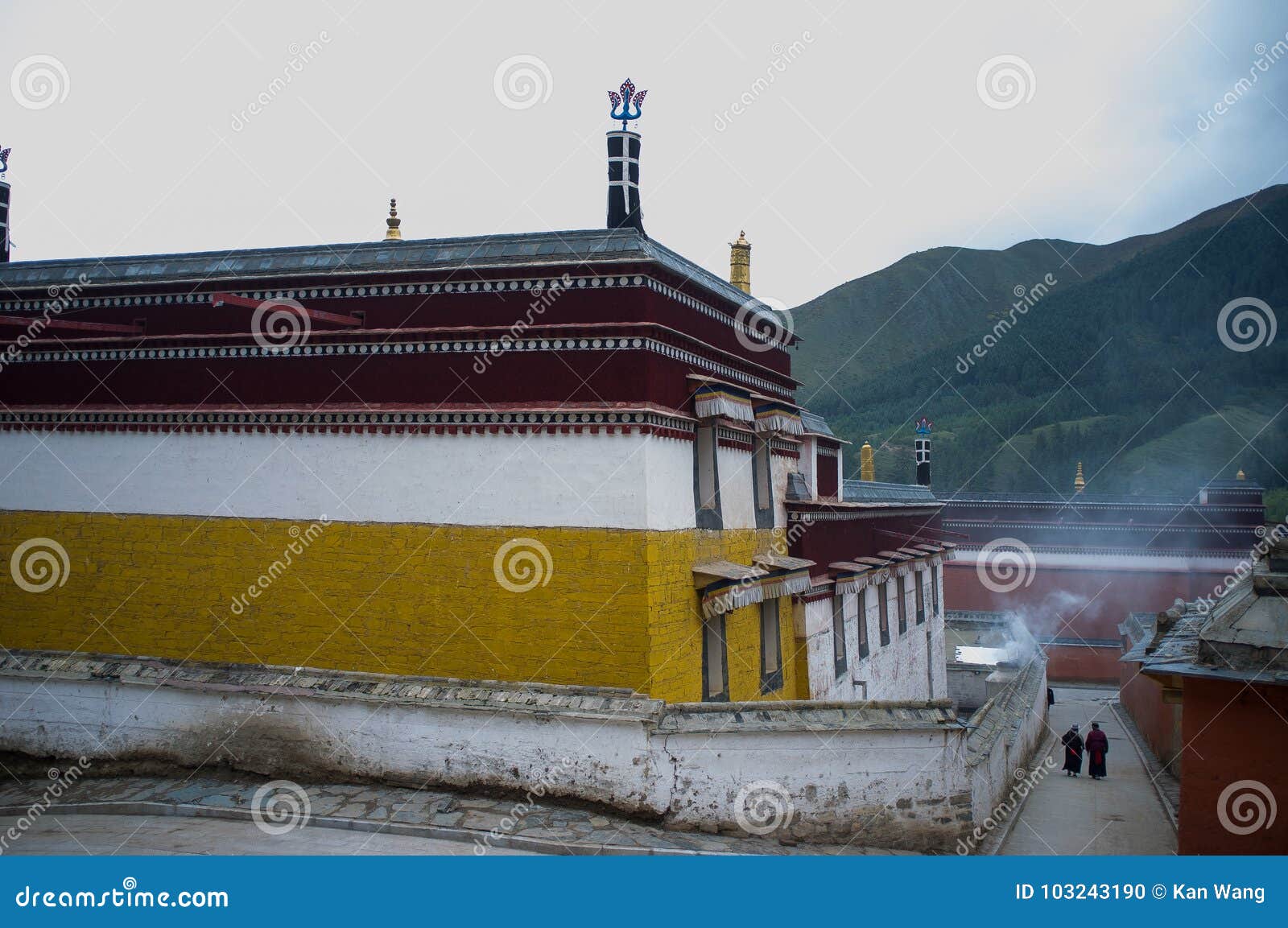 Labrang Monastery of Gannan Stock Photo - Image of gannan, mixedtype ...