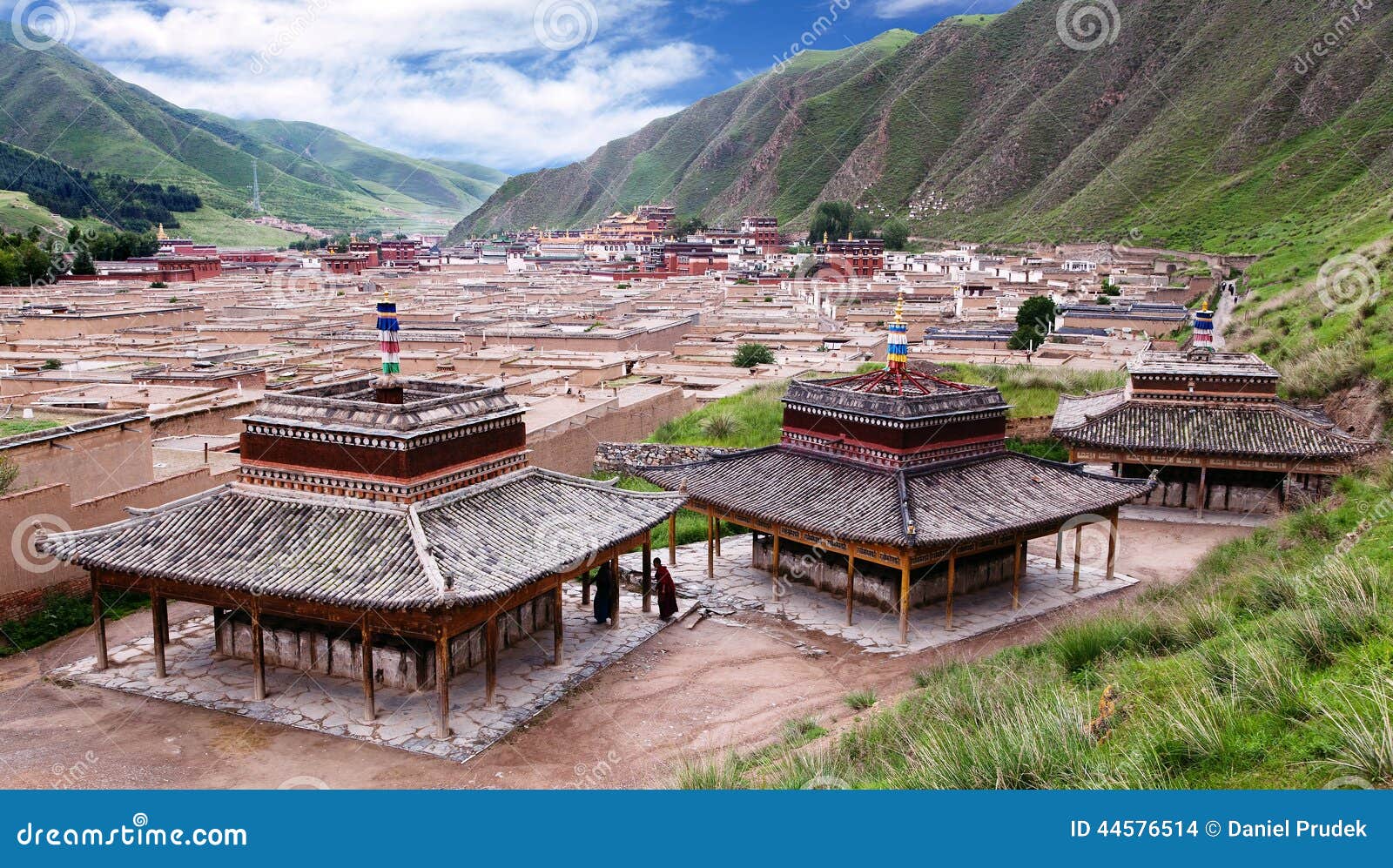 Labrang Monastery - Xiahe, Gannan, Gansu Editorial Stock Image - Image ...