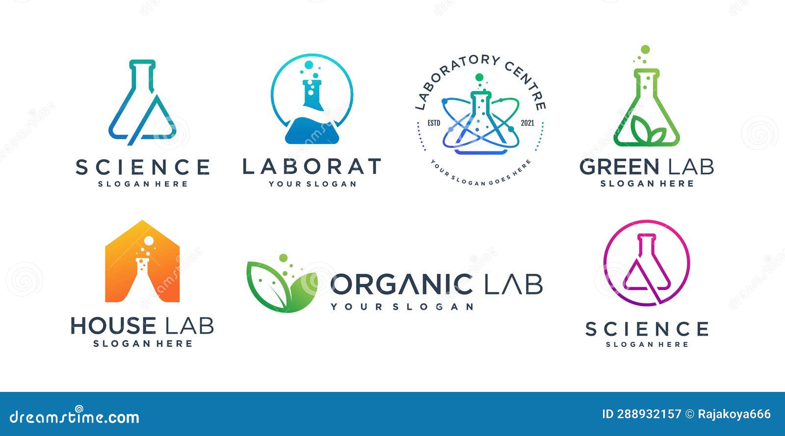 Labs Logo Collection with Creative Element Style Premium Vector Stock ...