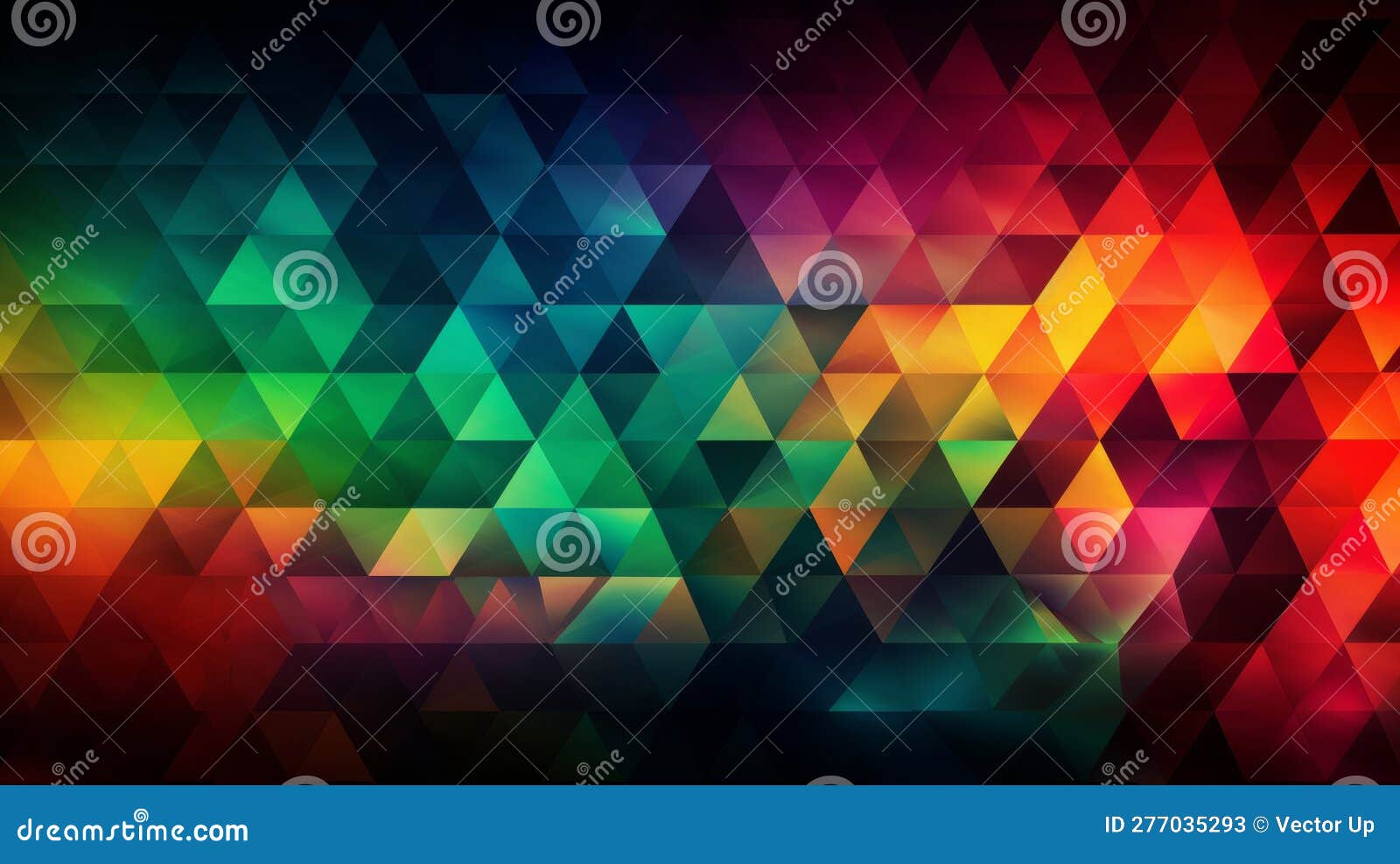 Labstract Mosaic Background of Gradient Triangles. Generative AI Stock Image - Image of ...
