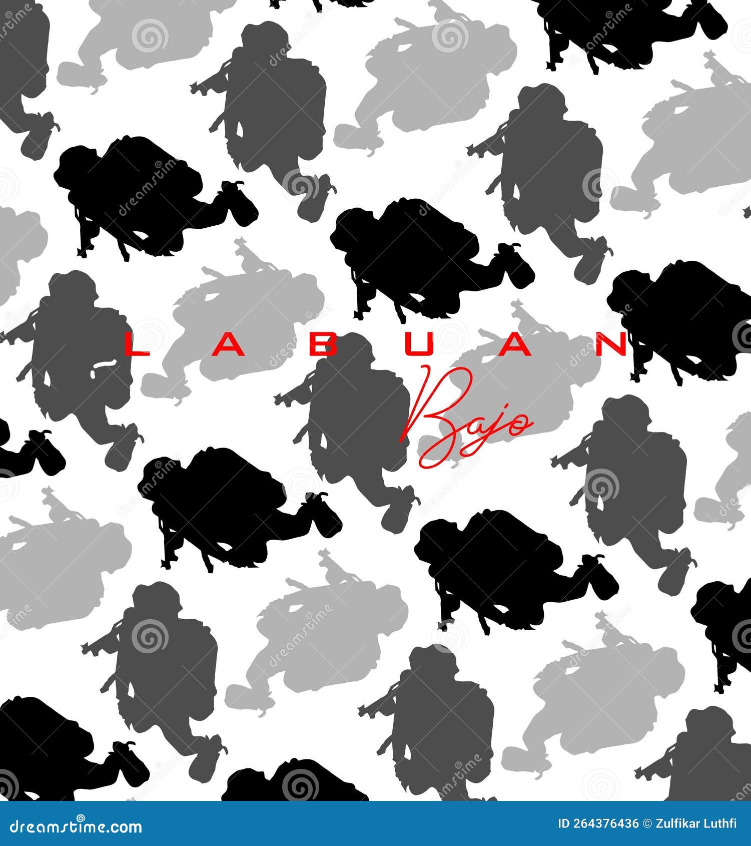 Labuan Bajo Island for Graphic Design Needs Stock Vector - Illustration ...