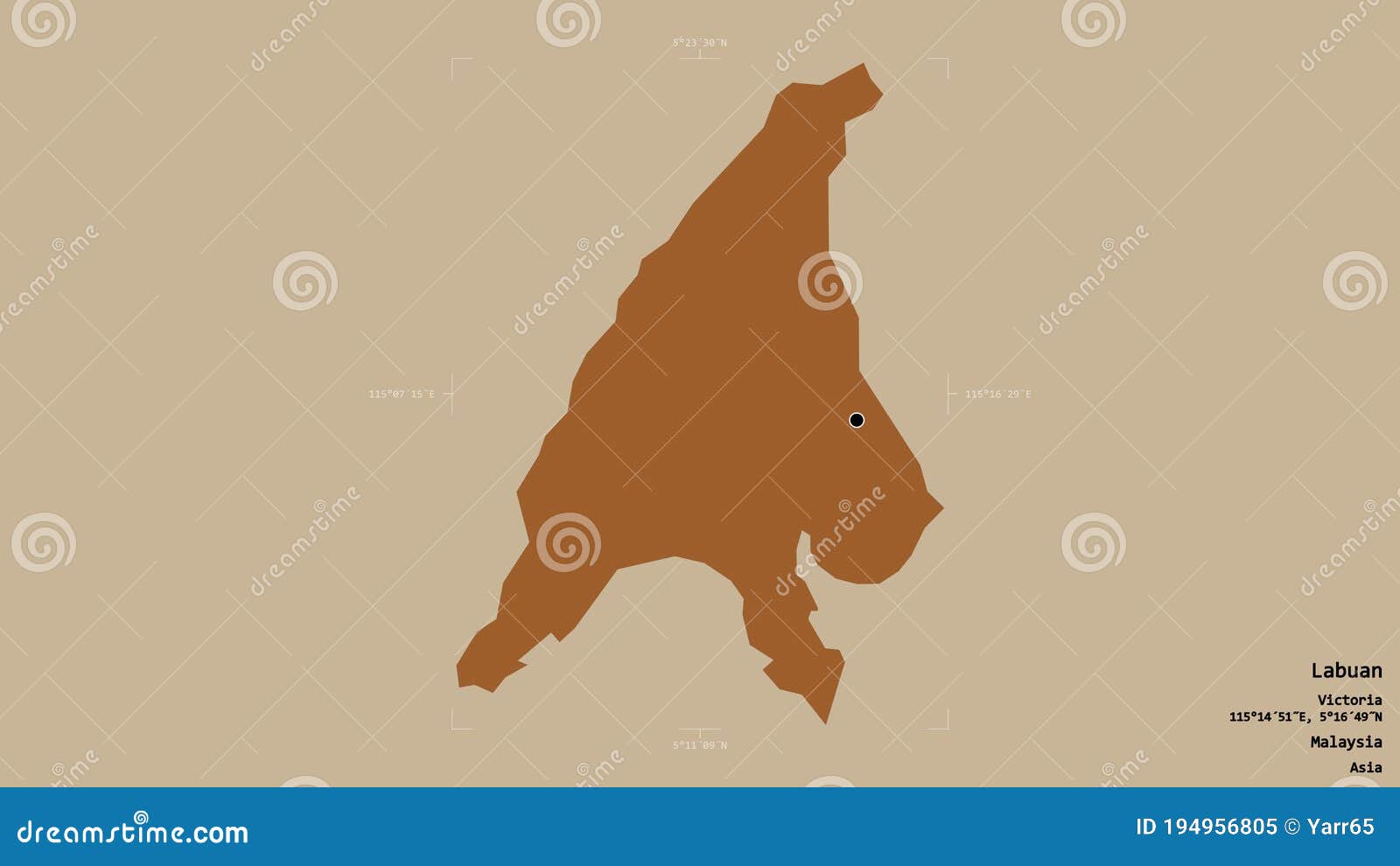 Labuan - Malaysia. Bounding Box. Pattern Stock Illustration ...