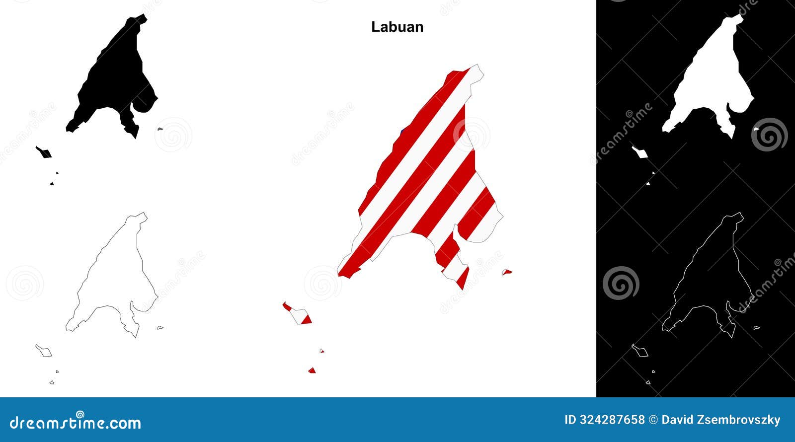 Labuan State Location Within Malaysia 3d Map Vector Illustration ...