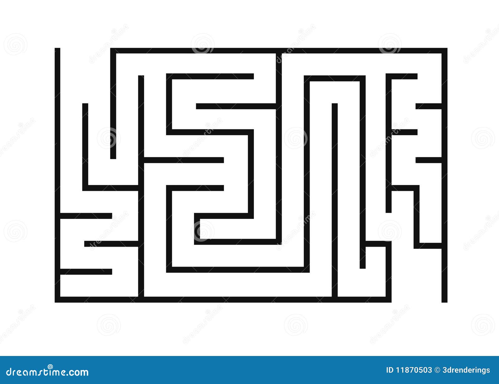 Labyrint stock illustratie. Illustration of huis, teruggeven - 11870503