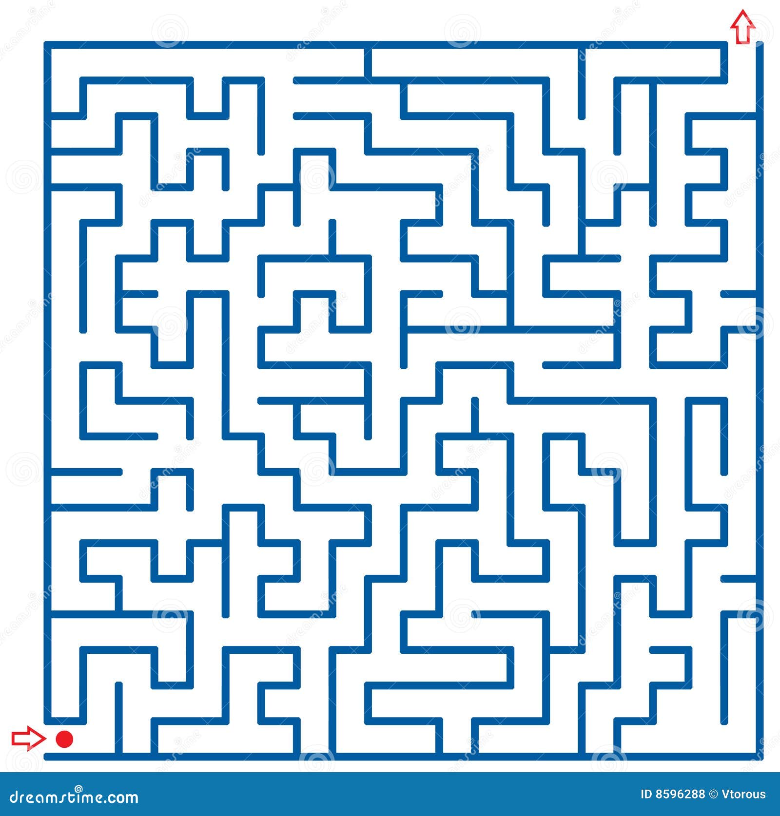 Labyrint vector illustratie. Illustration of impasse, eindig - 8596288