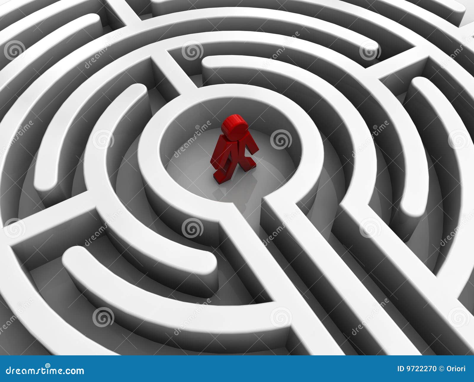 Labyrint stock illustrationer. Illustration av vitt, först - 9722270