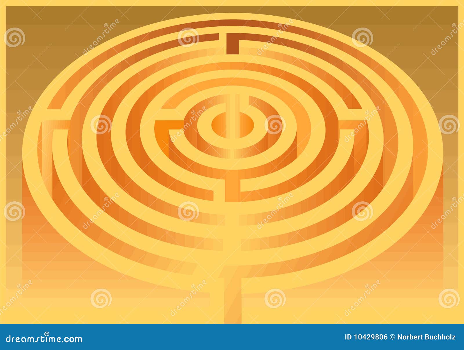 Labyrinth stock illustration. Illustration of background - 10429806