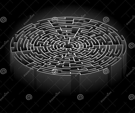 Labyrinth stock vector. Illustration of entrance, business - 18066419