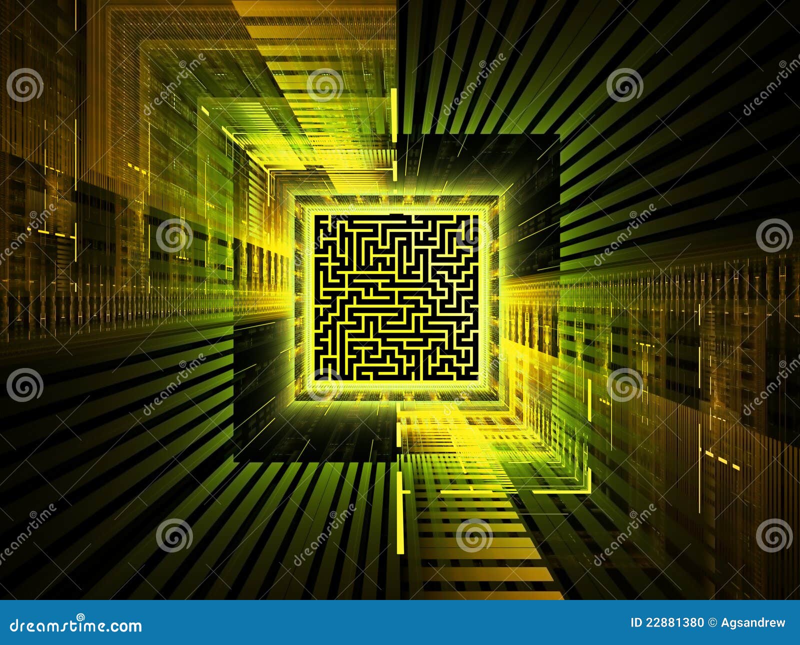 Labyrinth within stock illustration. Illustration of geometry - 22881380