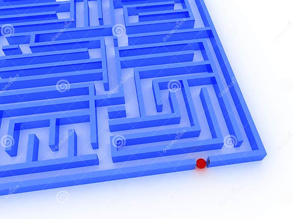 Labyrinth stock illustration. Illustration of barrier - 2571813