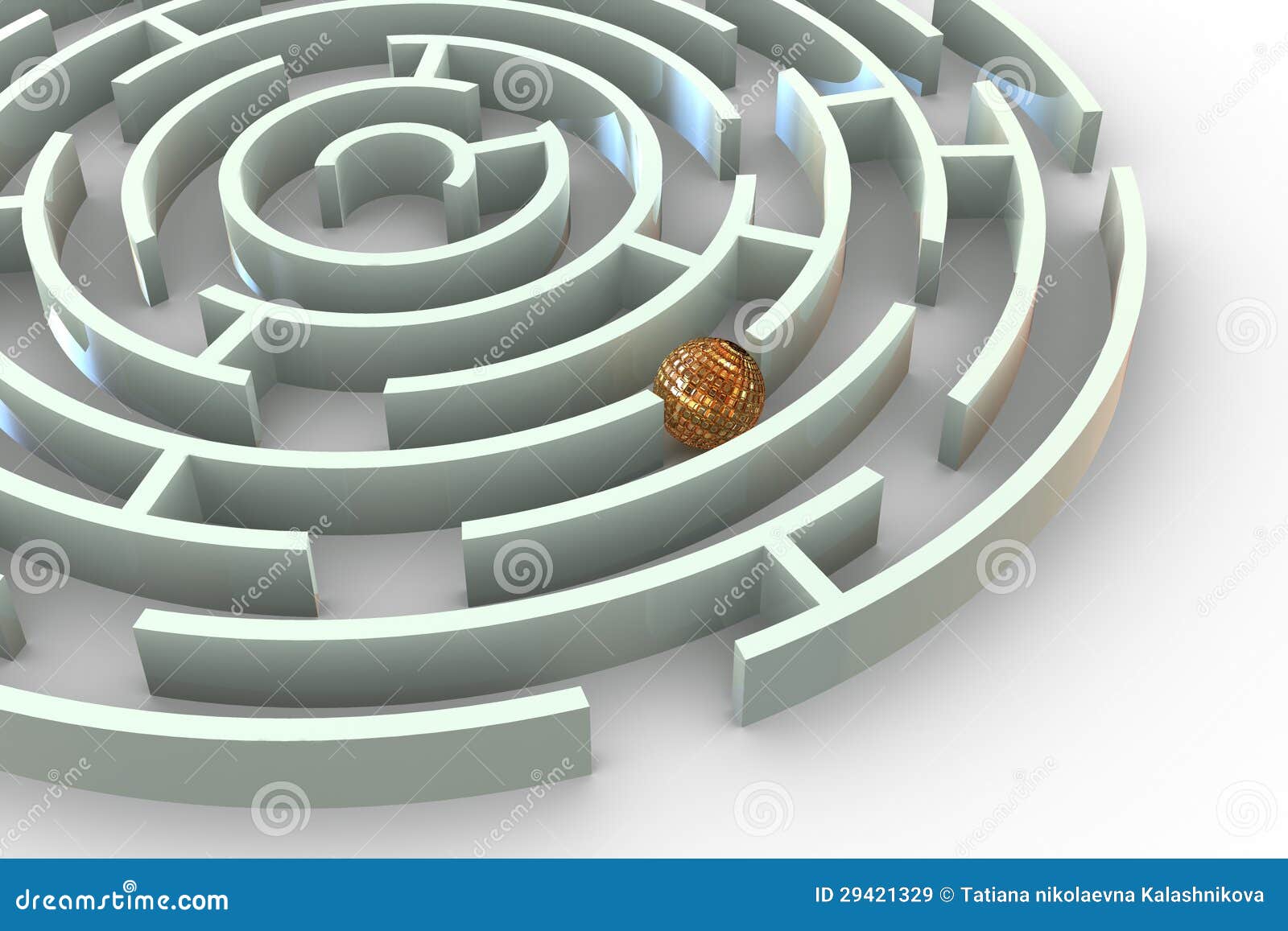 Labyrinth stock illustration. Illustration of abstraction - 29421329