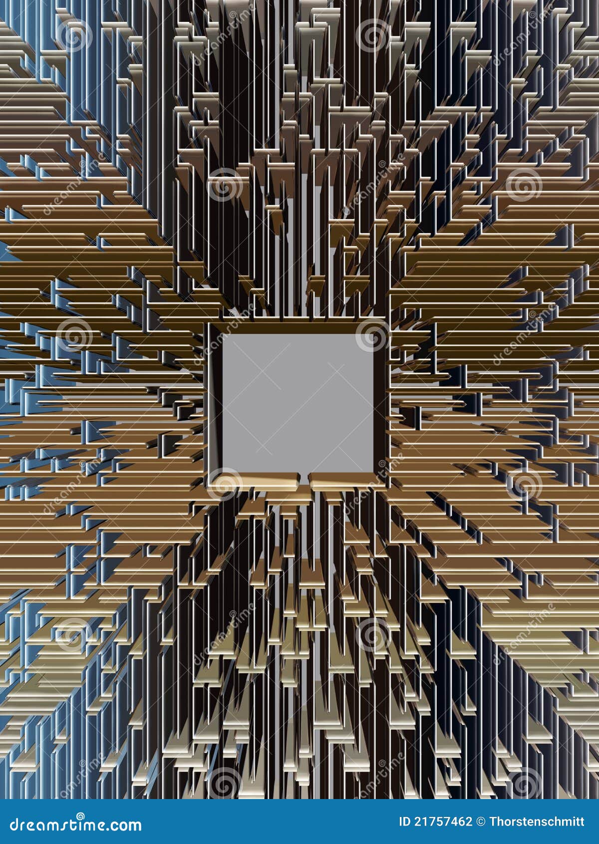 Labyrinth 3d Illustration stock illustration. Illustration of planning ...