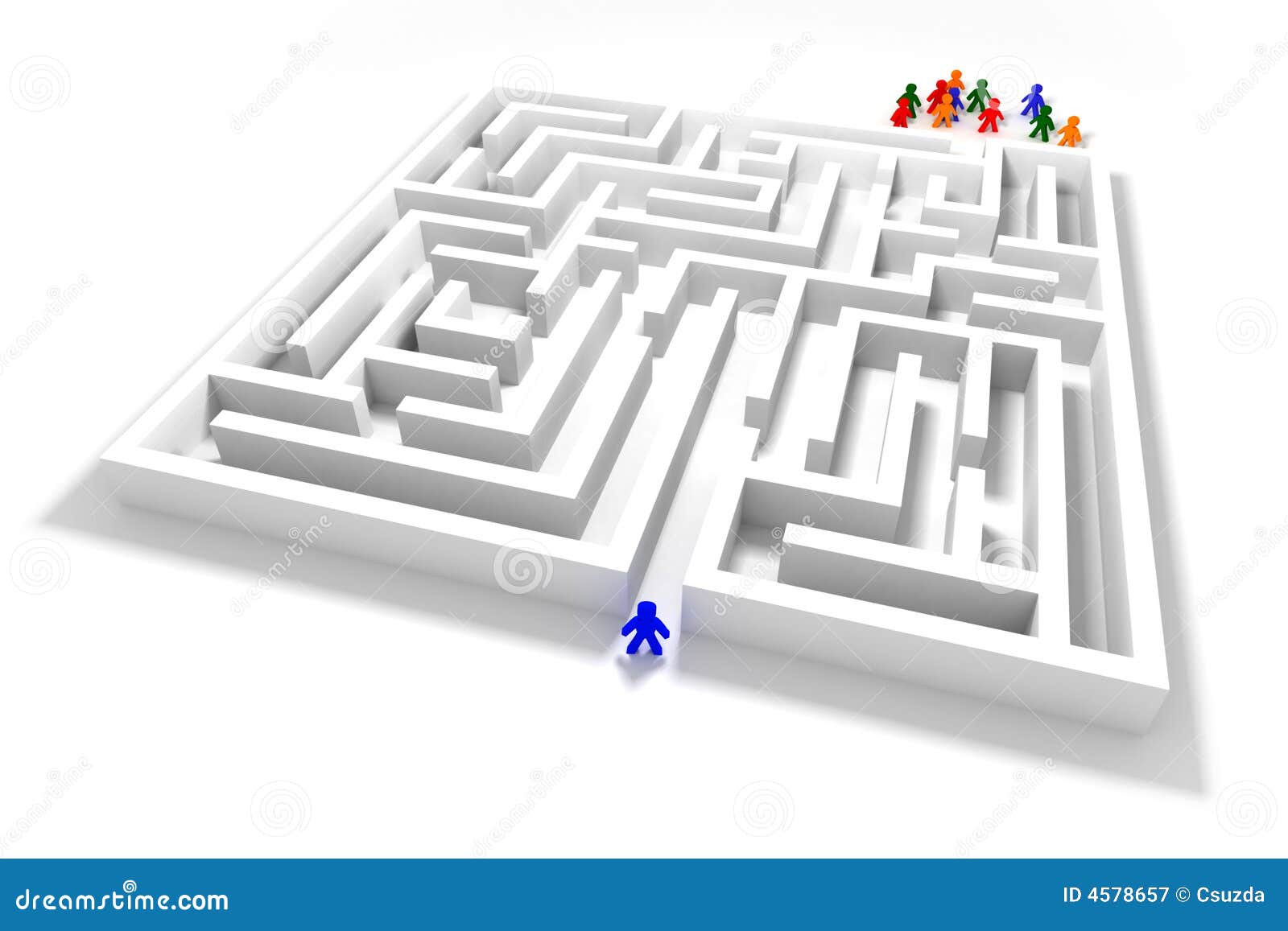 Labyrinth stock illustration. Illustration of marketing - 4578657