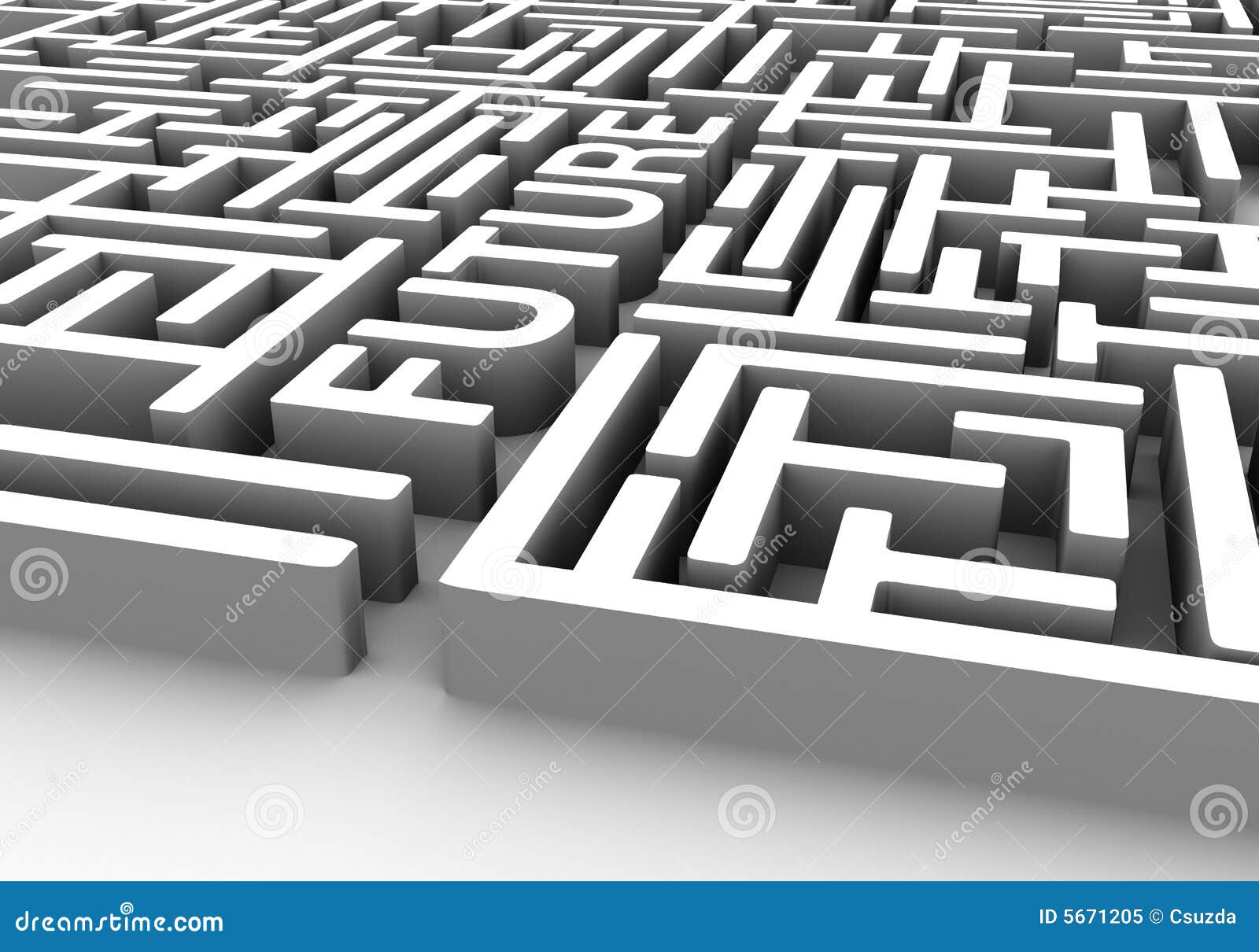 Labyrinth stock illustration. Illustration of word, business - 5671205