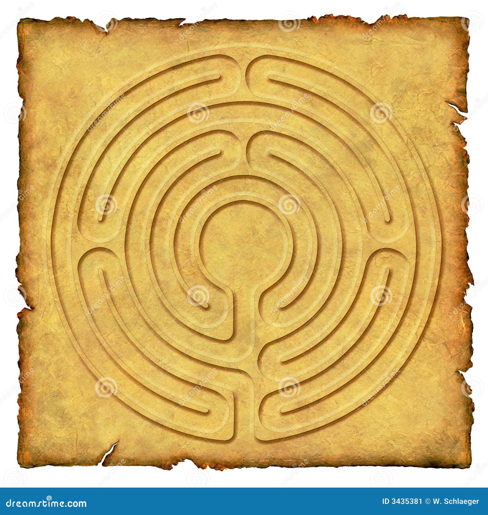 Into the Labyrinth - 6 Circuit Stock Illustration - Illustration of ...