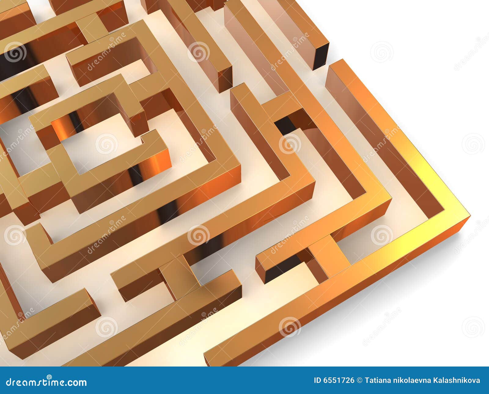 Labyrinth stock abbildung. Illustration von schwierig - 6551726