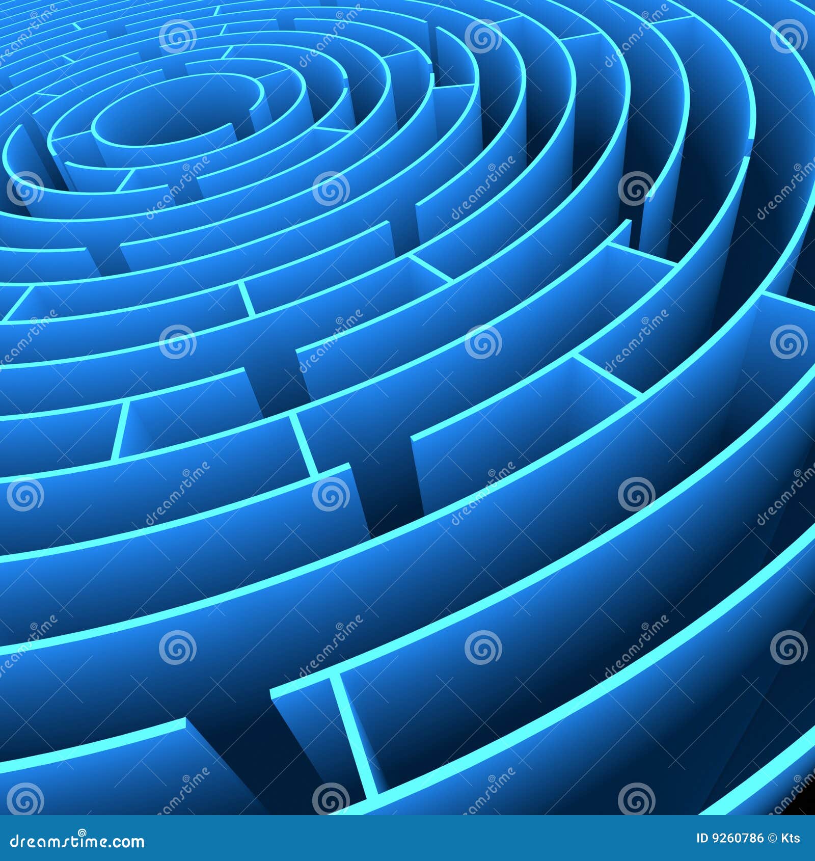 Labyrinth stock illustration. Illustration of brainstorm - 9260786