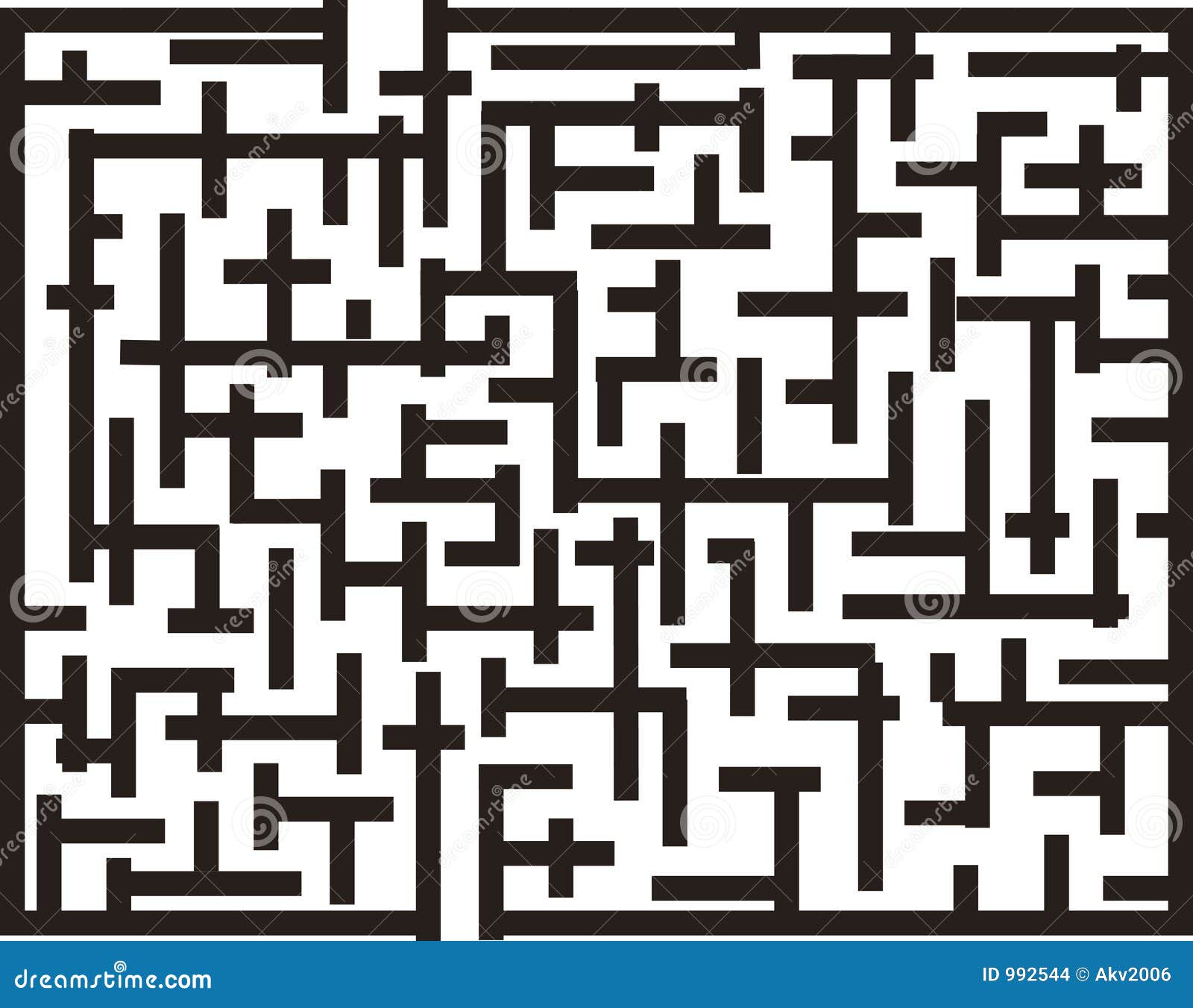 Labyrinth stock illustration. Illustration of choice, meeting - 992544