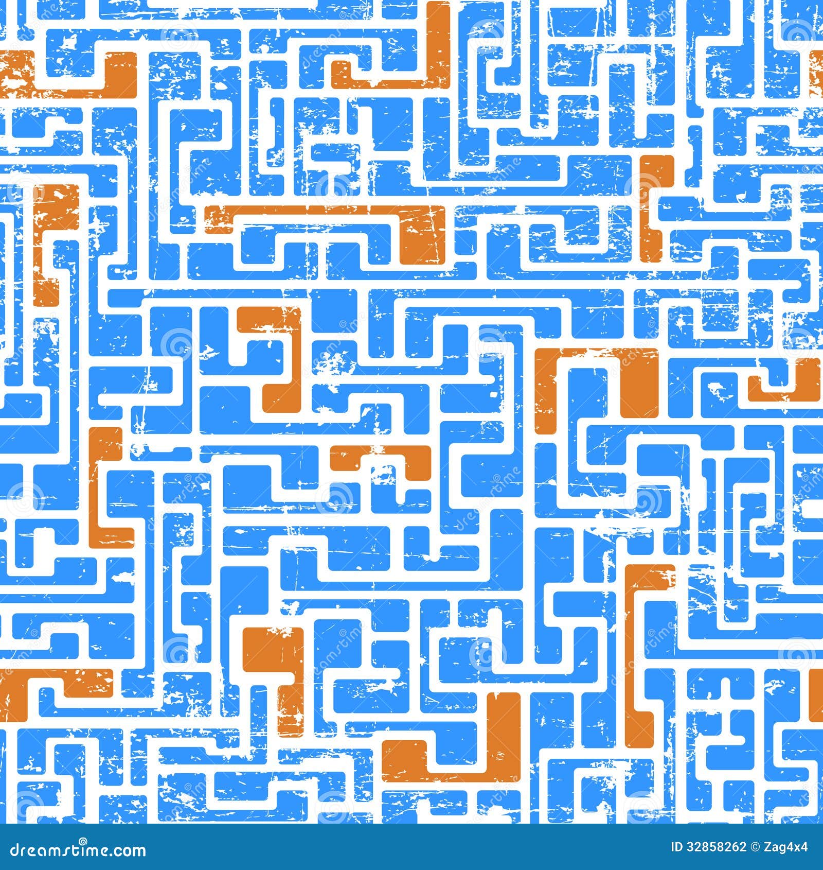 Labyrinth Abstract Seamless Stock Illustration - Illustration of ...