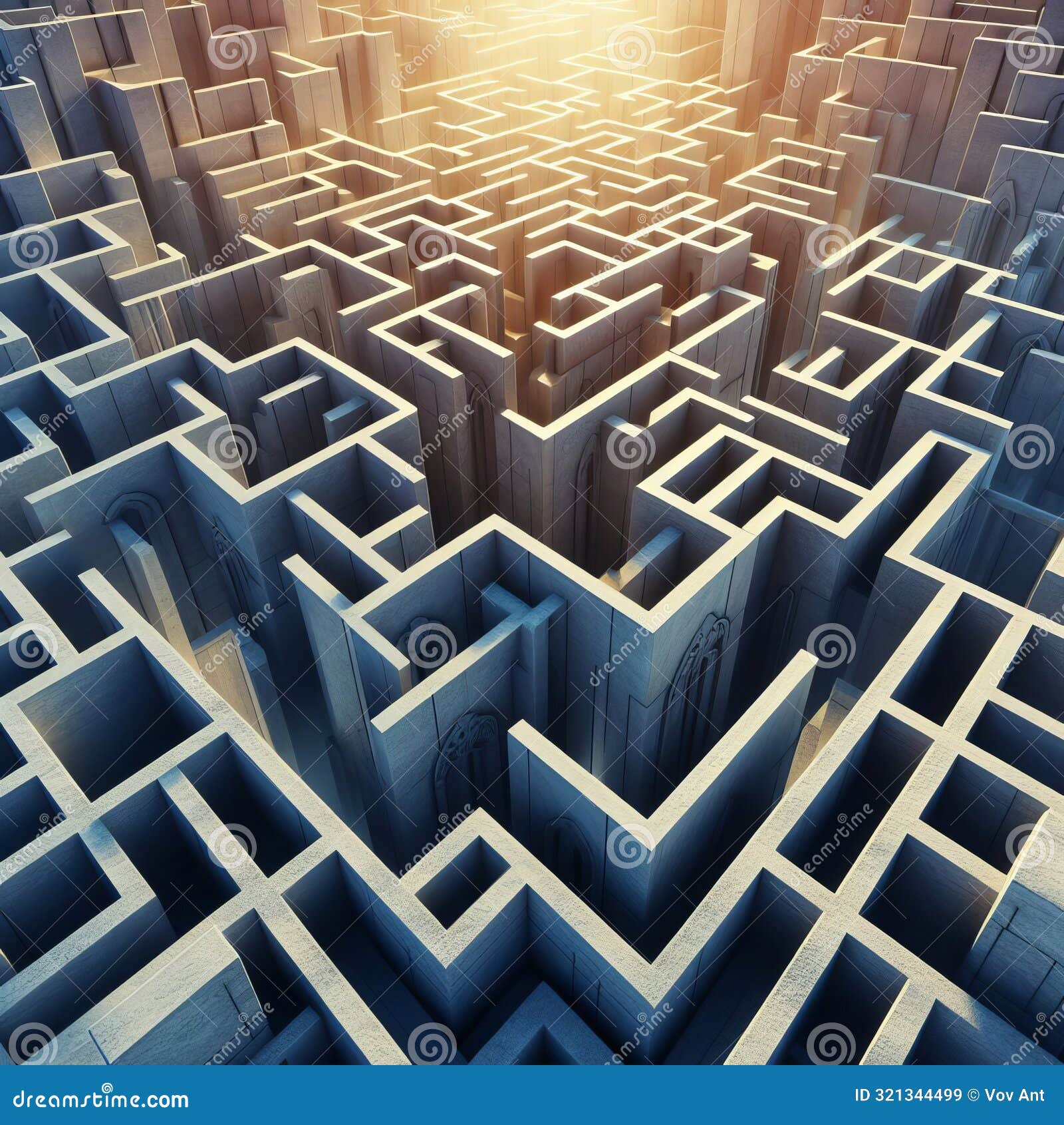 Labyrinth Architecture Structural Design Elements or Features T Stock ...