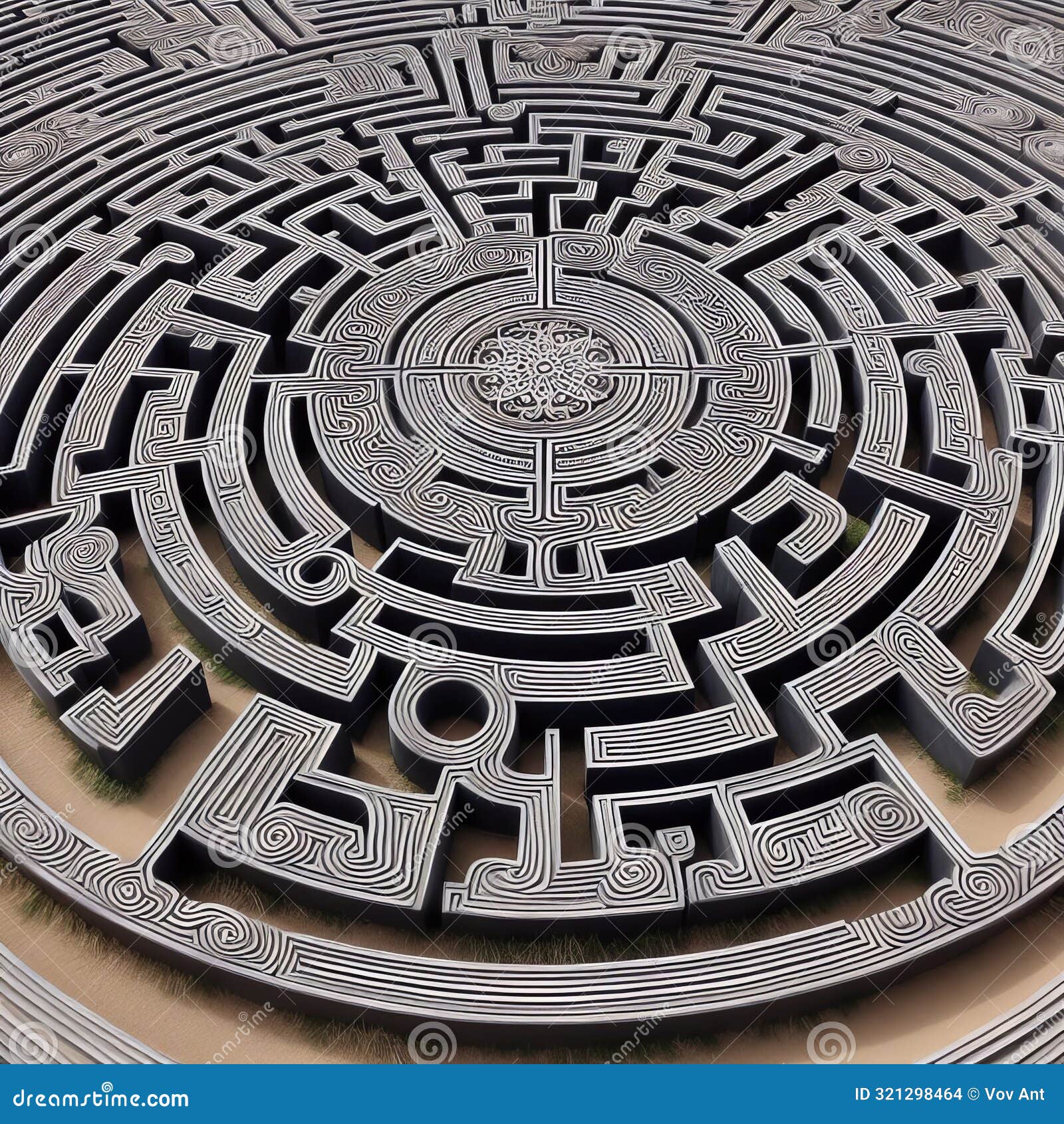 Labyrinth Art Installation Temporary Or Permanent Artworks Feau Stock ... Labyrinth Art Installation Temporary Or Permanent Artworks Feau Stock ...