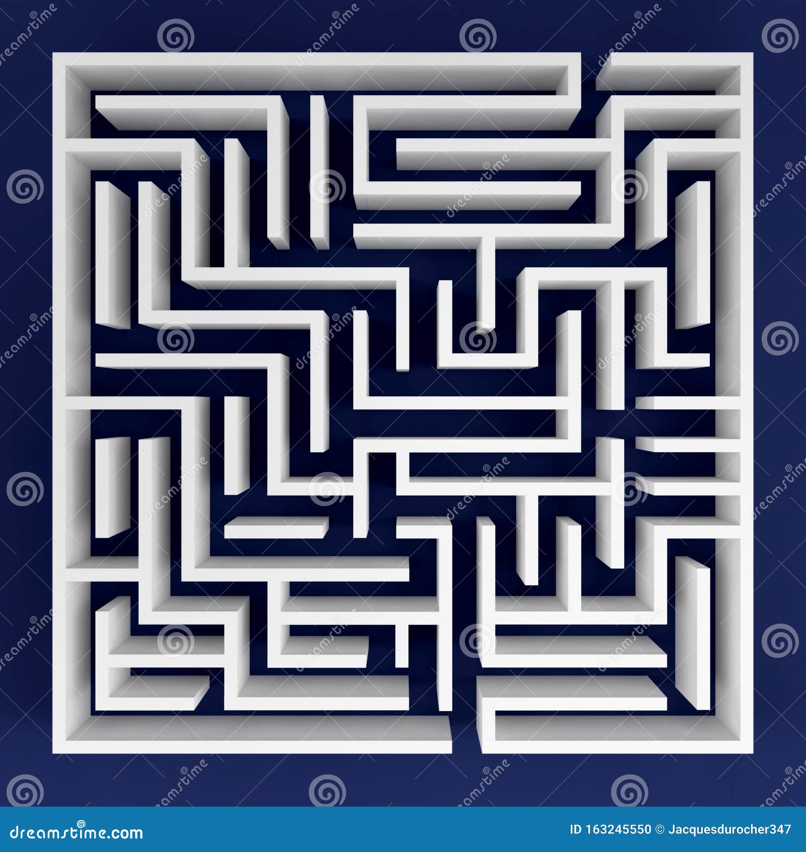 Complicated Labyrinth Corridors Vector Illustration | CartoonDealer.com ...