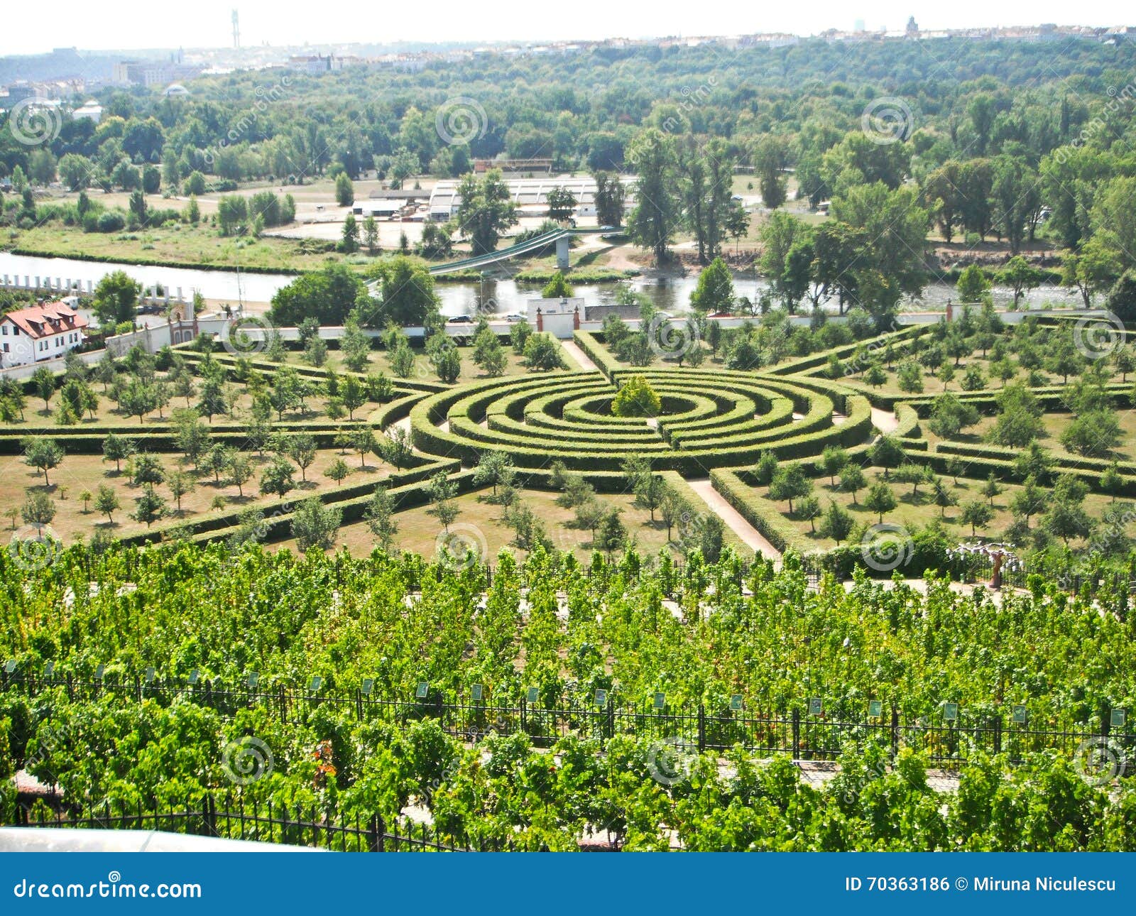 Labyrinth, Castle Troja, Czech Republic Stock Photo - Image of republic ...