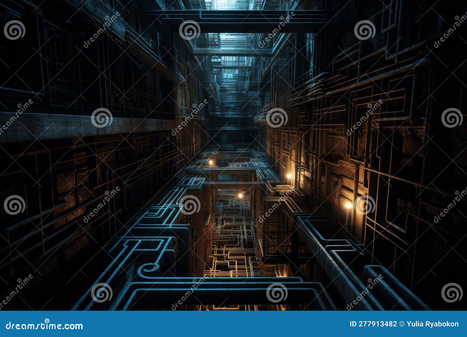 Labyrinth Cavern. Generate Ai Royalty-Free Stock Image | CartoonDealer ...