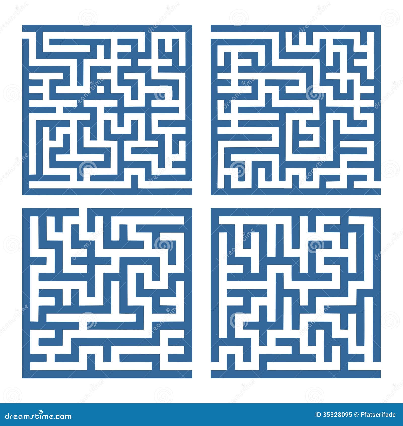 Labyrinth stock illustration. Illustration of problems - 35328095