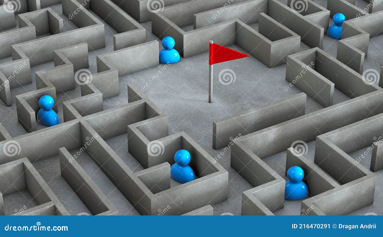 Labyrinth and Competitors with a Goal. Opponents in Achieving the Goal ...