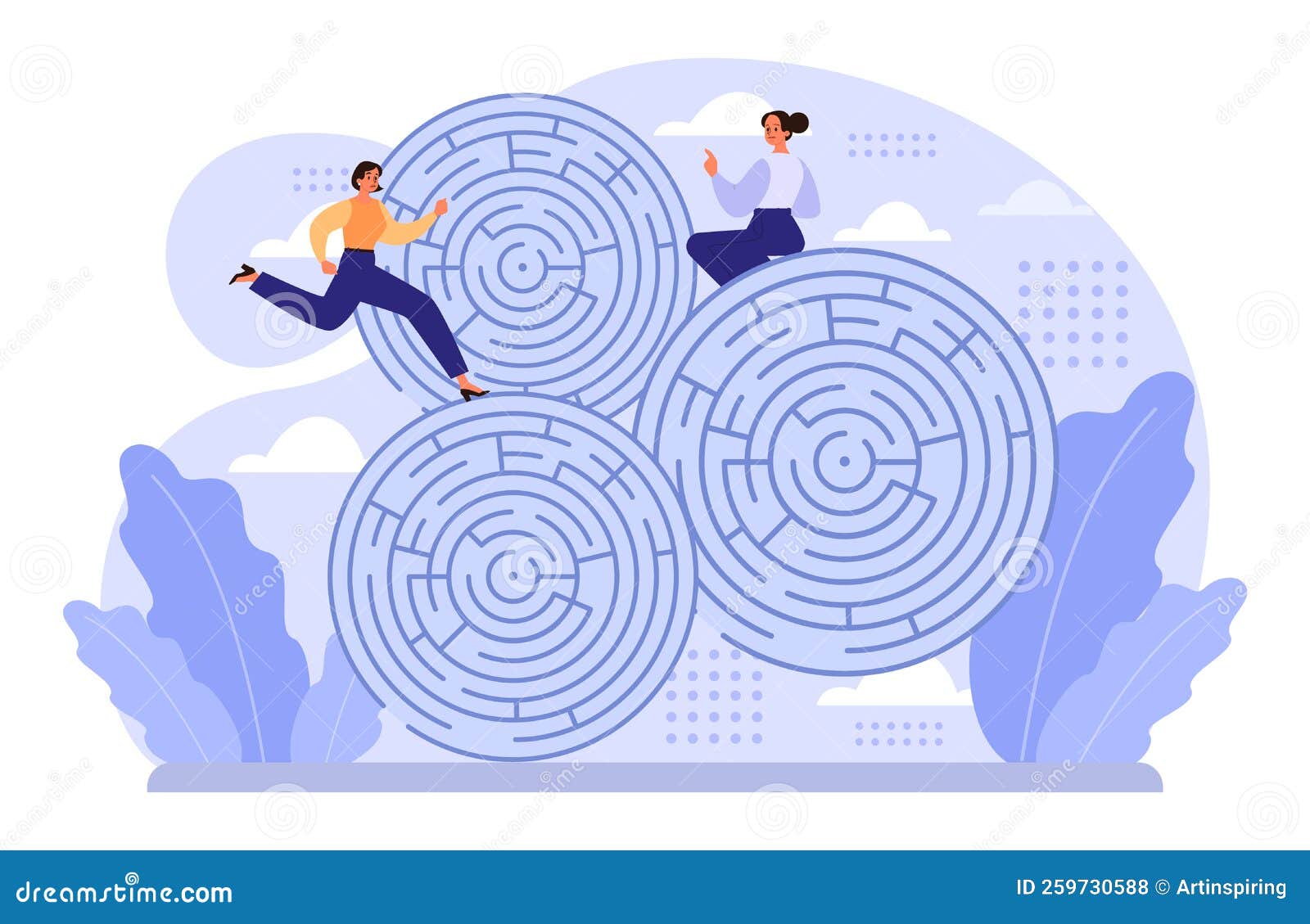 Labyrinth Concept. Hard Choice or Confusion Idea Stock Vector ... Labyrinth Concept. Hard Choice or Confusion Idea Stock Vector ...