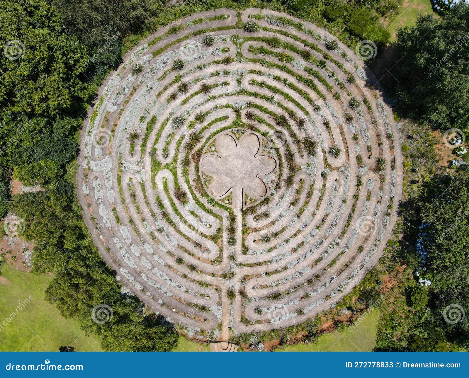 Labyrinth on the Countryside of Hogsback, South Africa Stock Image ...