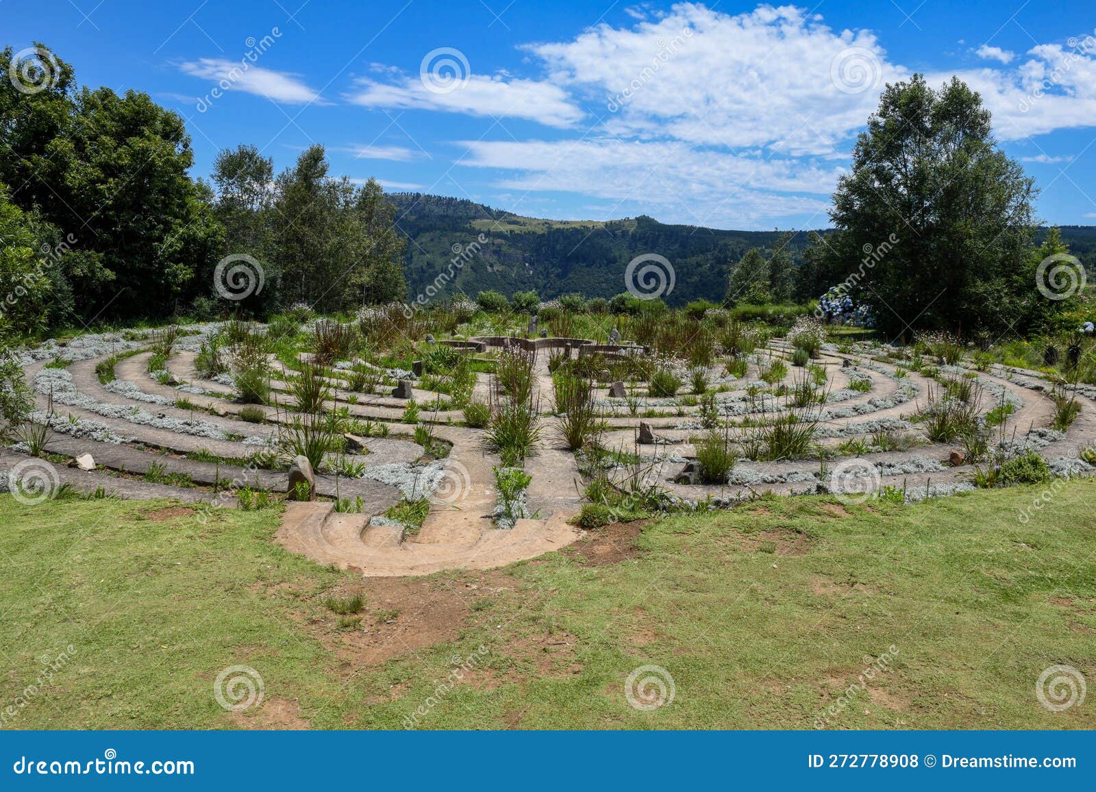 Labyrinth on the Countryside of Hogsback, South Africa Stock Photo ...