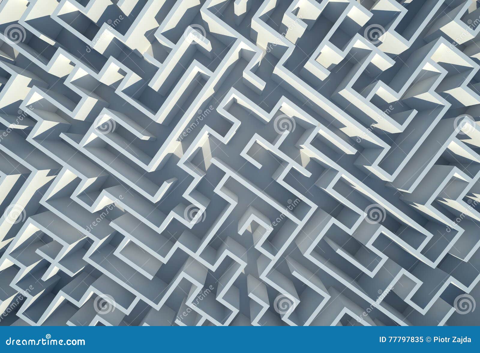 Labyrinth 3D Background stock illustration. Illustration of complicate ...