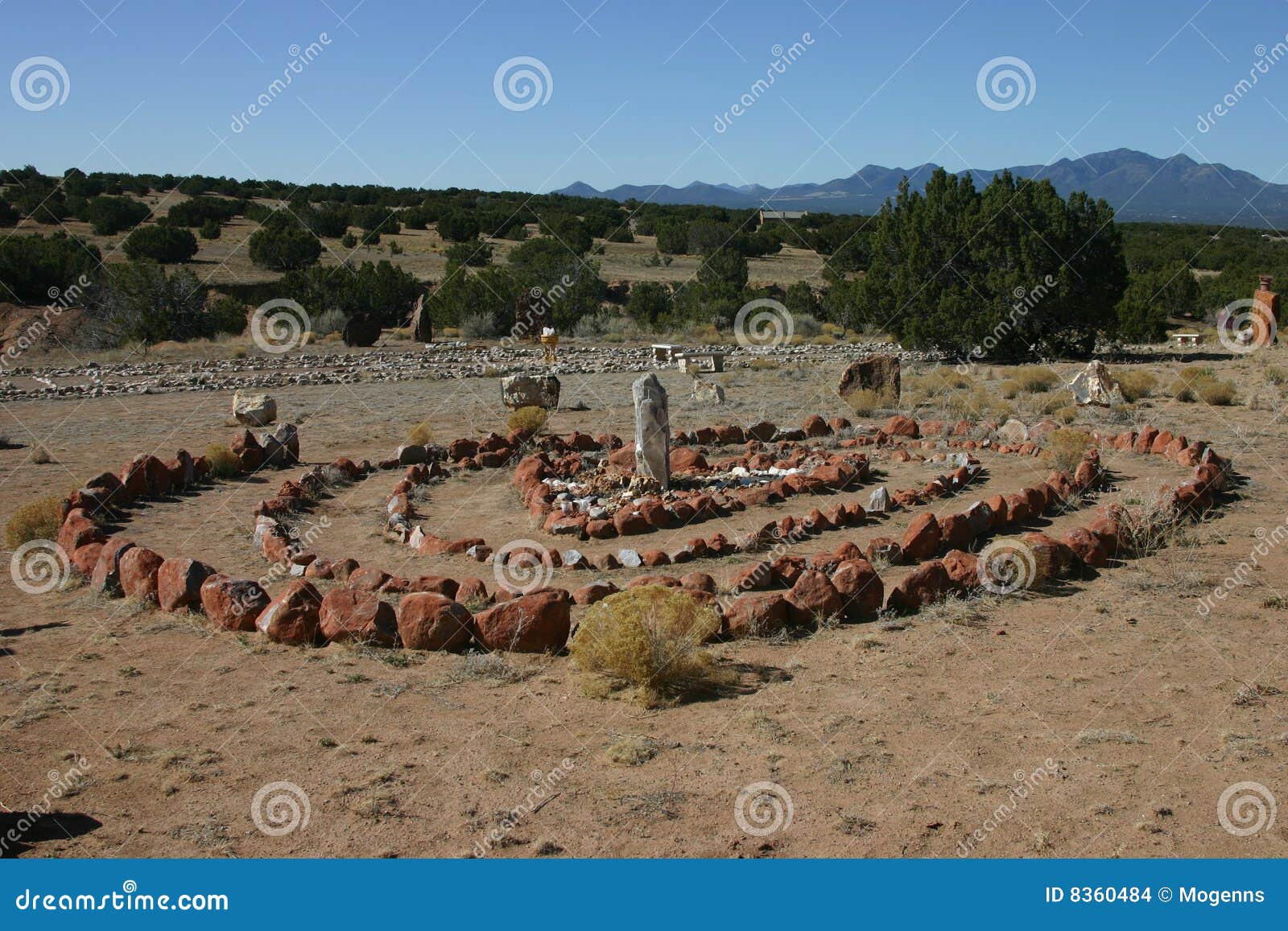 Labyrinth in Desert stock photo. Image of outdoors, labyrinth - 8360484