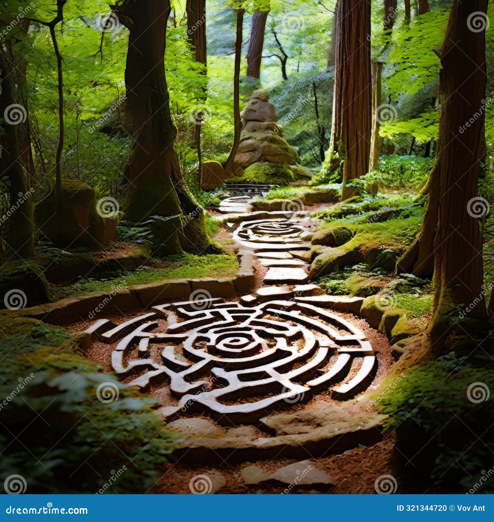 Labyrinth Discovery Trail Self Guided Pathways for Exploring La Stock ...