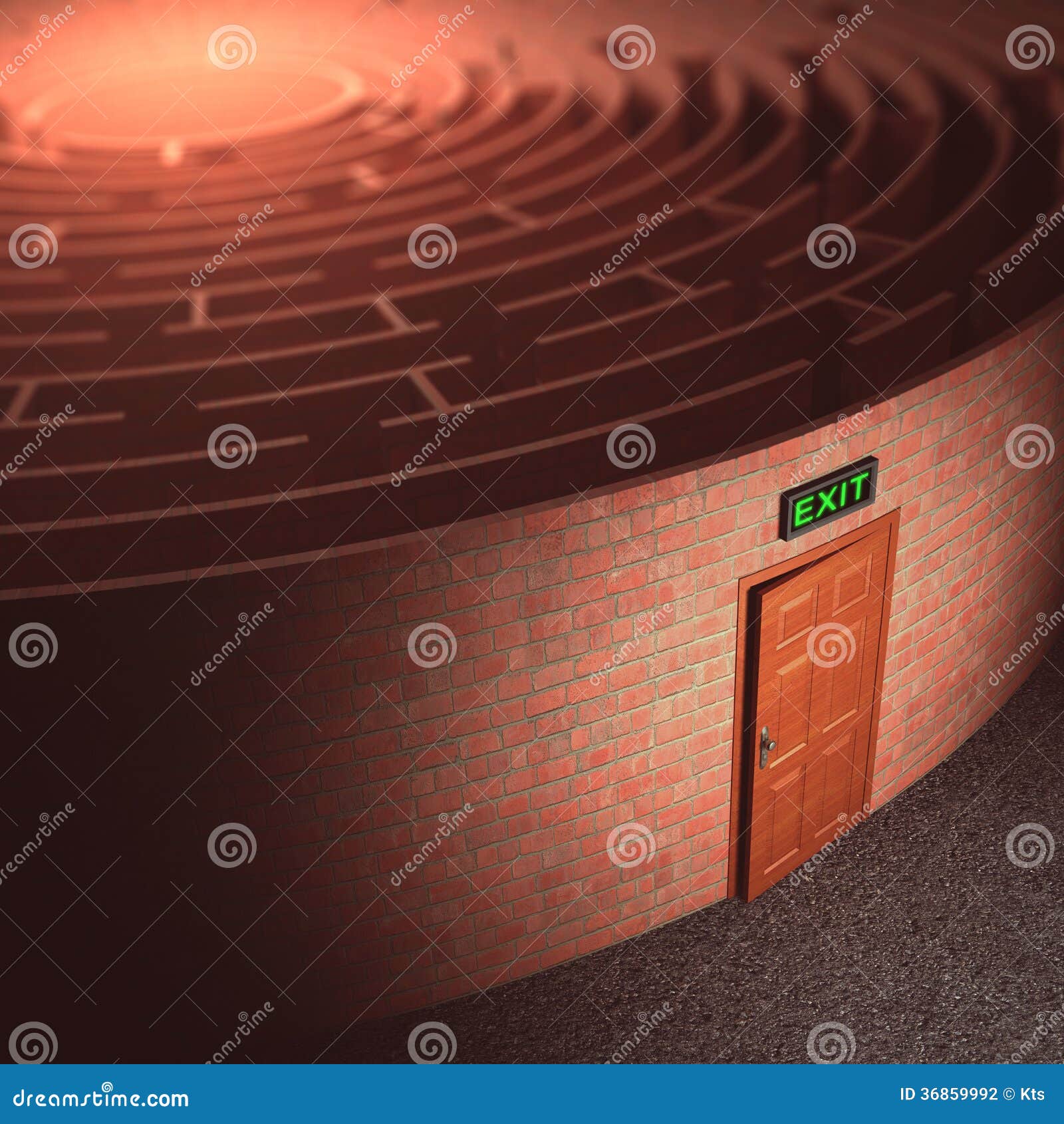 Labyrinth Exit stock photo. Image of mystery, brainstorm - 36859992